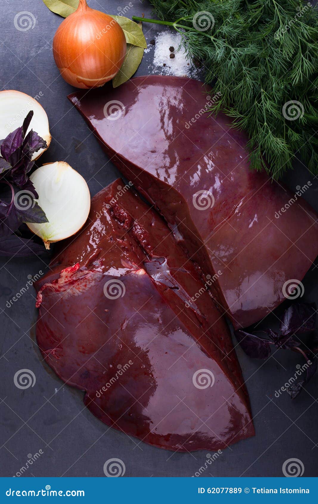 Raw beef liver stock image. Image of fresh, cookery, nutrition - 62077889