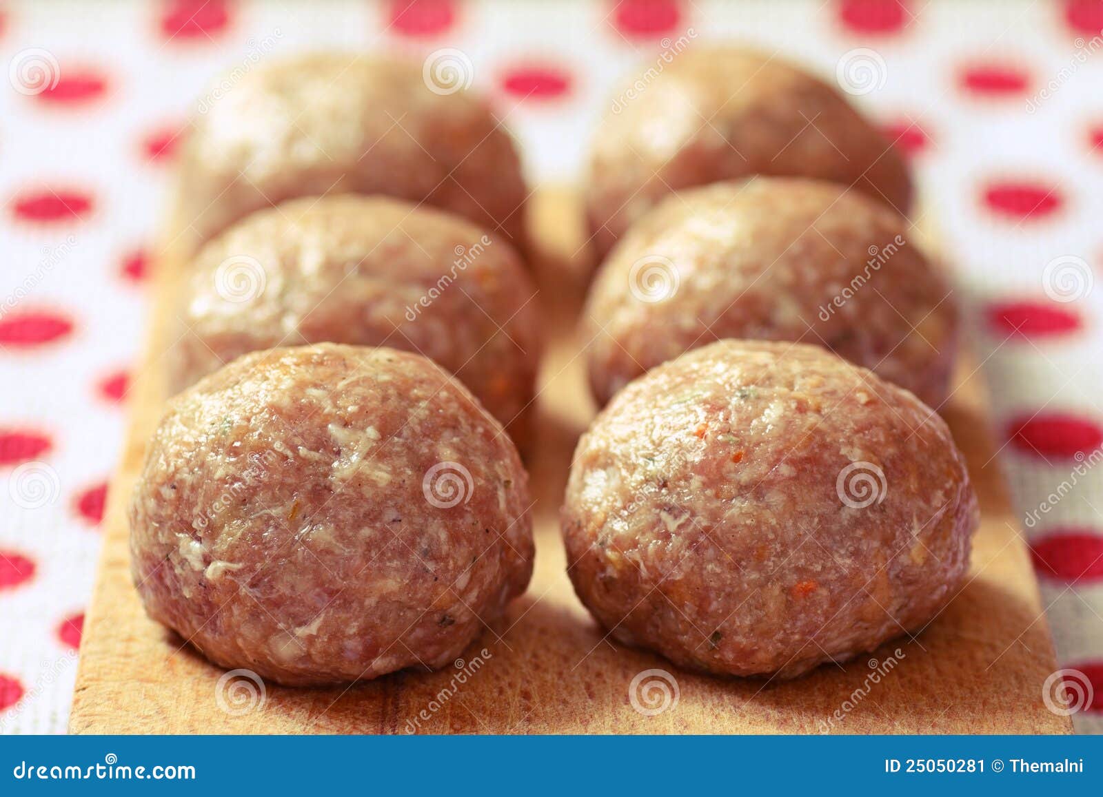 Raw beef meat balls stock image. Image of beef, cutlets - 25050281