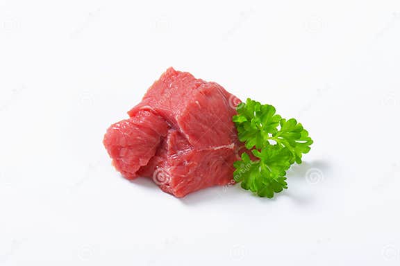 Raw beef meat chunk stock image. Image of cube, beef - 57097325