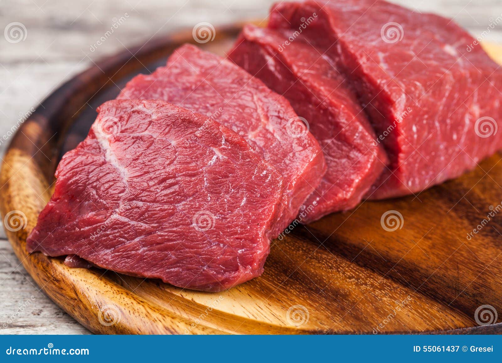 Raw beef meat stock image. Image of beef, beefsteak, cutting - 55061437