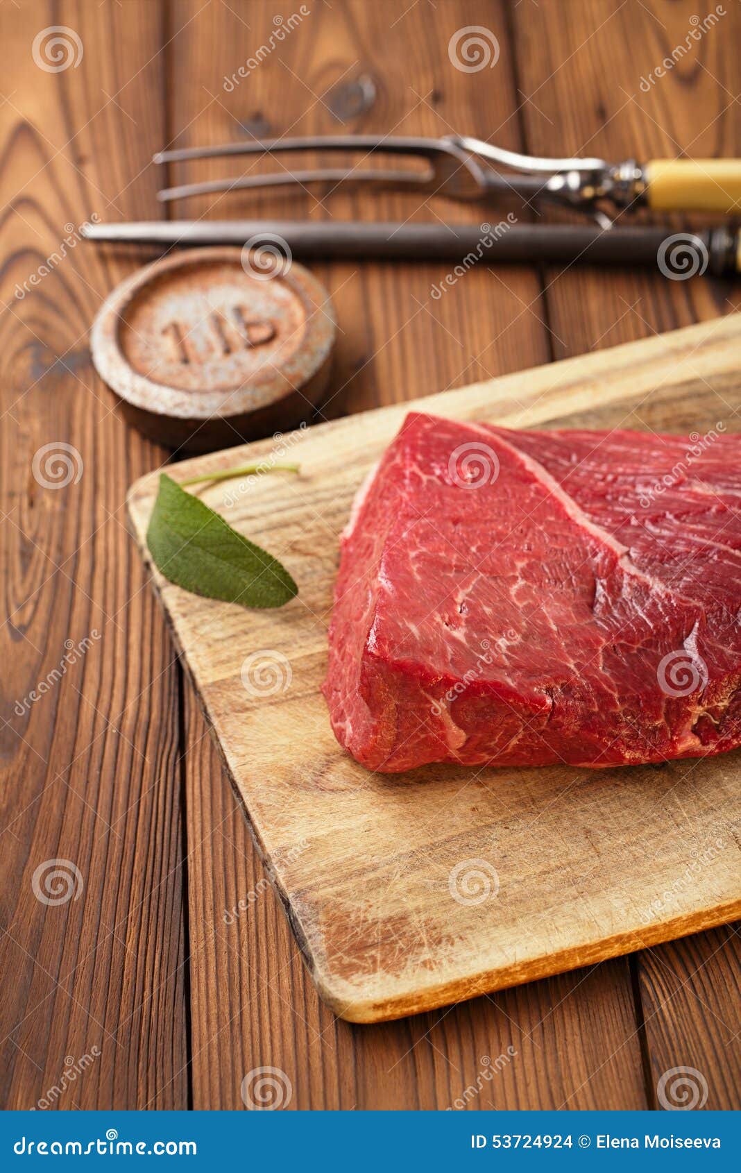Raw beef meat fillet stock photo. Image of marbled, fresh - 53724924