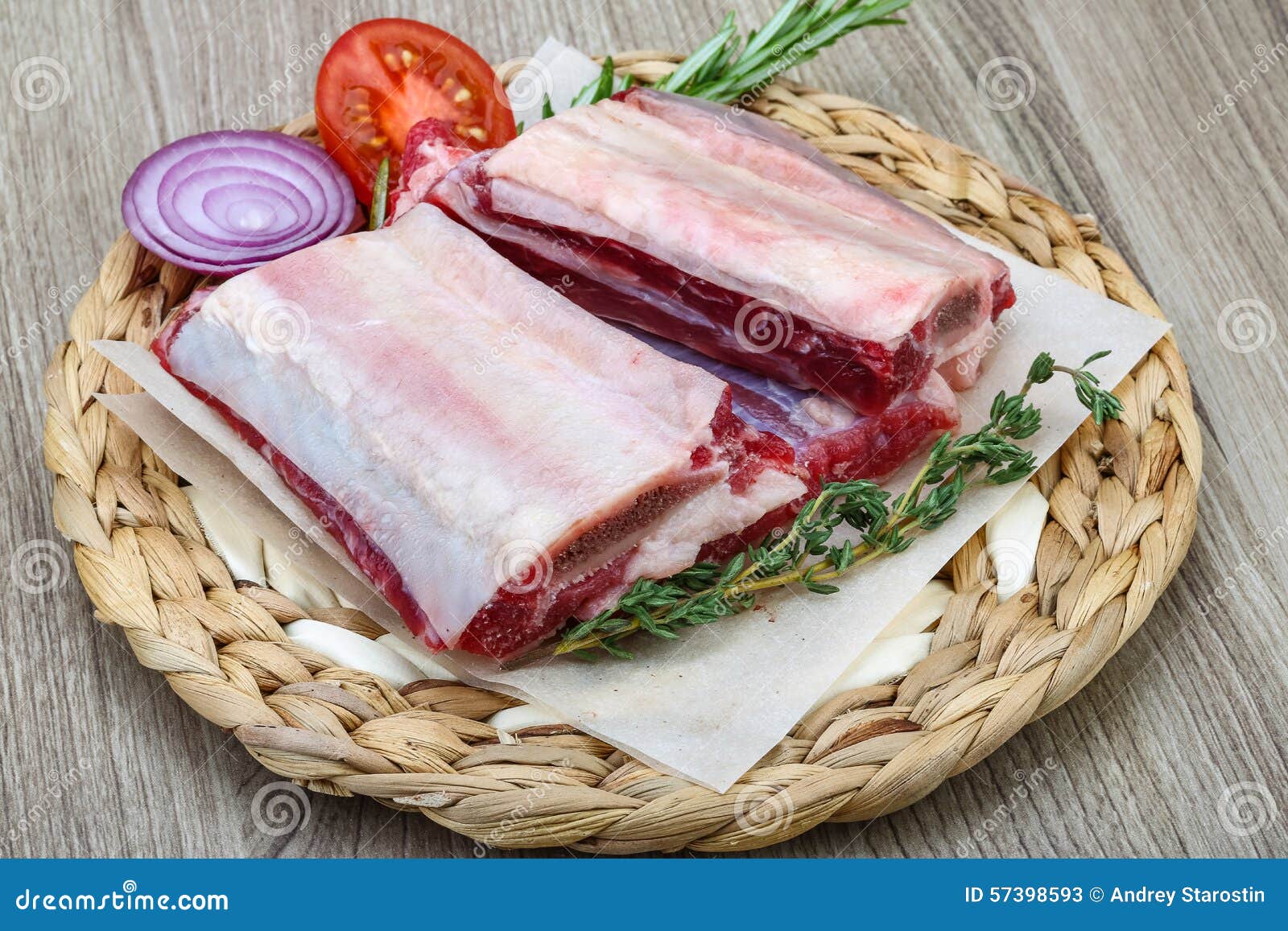 Raw beef ribs stock image. Image of ribs, mutton, tasty - 57398593