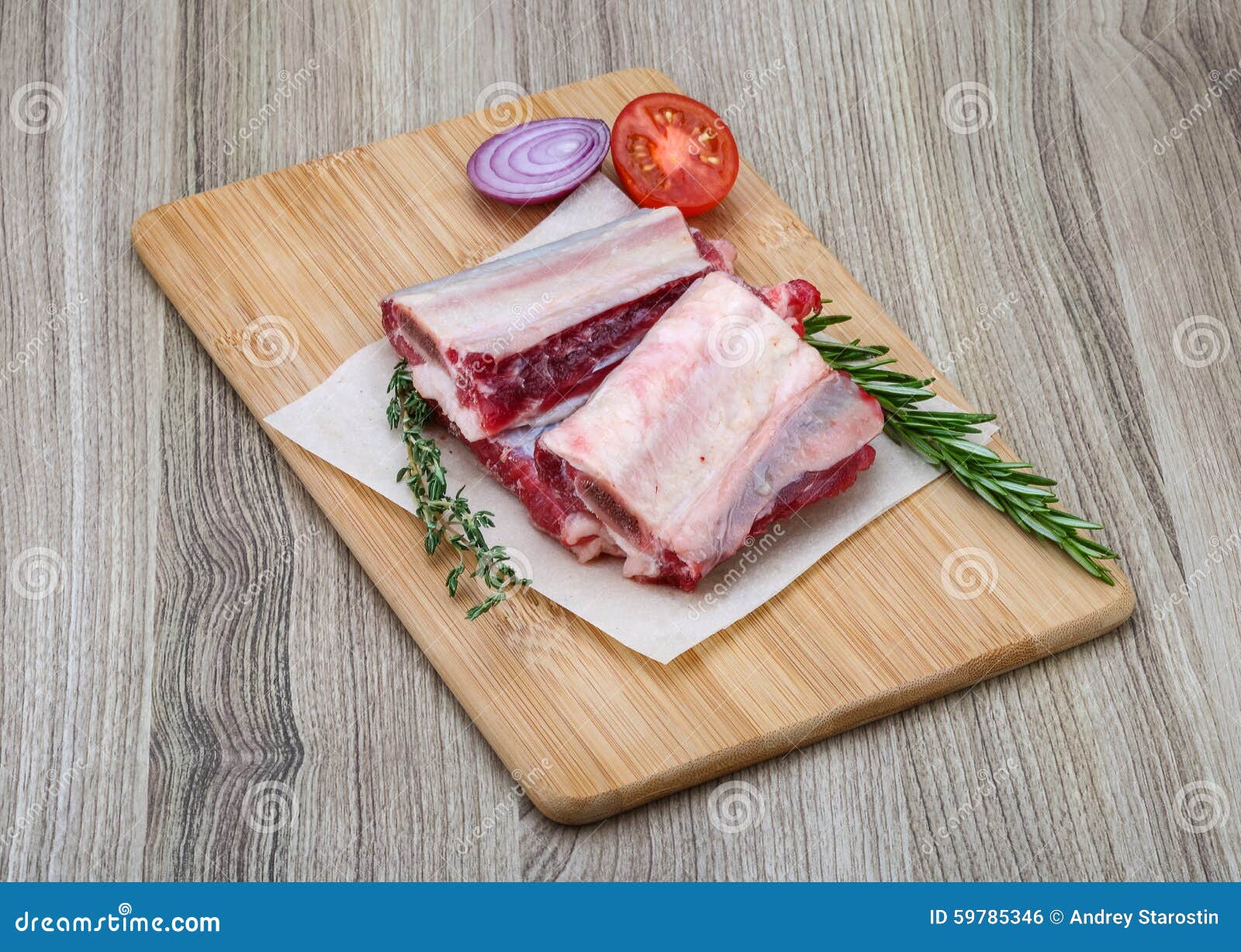 Raw beef ribs stock photo. Image of color, ribs, cuisine - 59785346