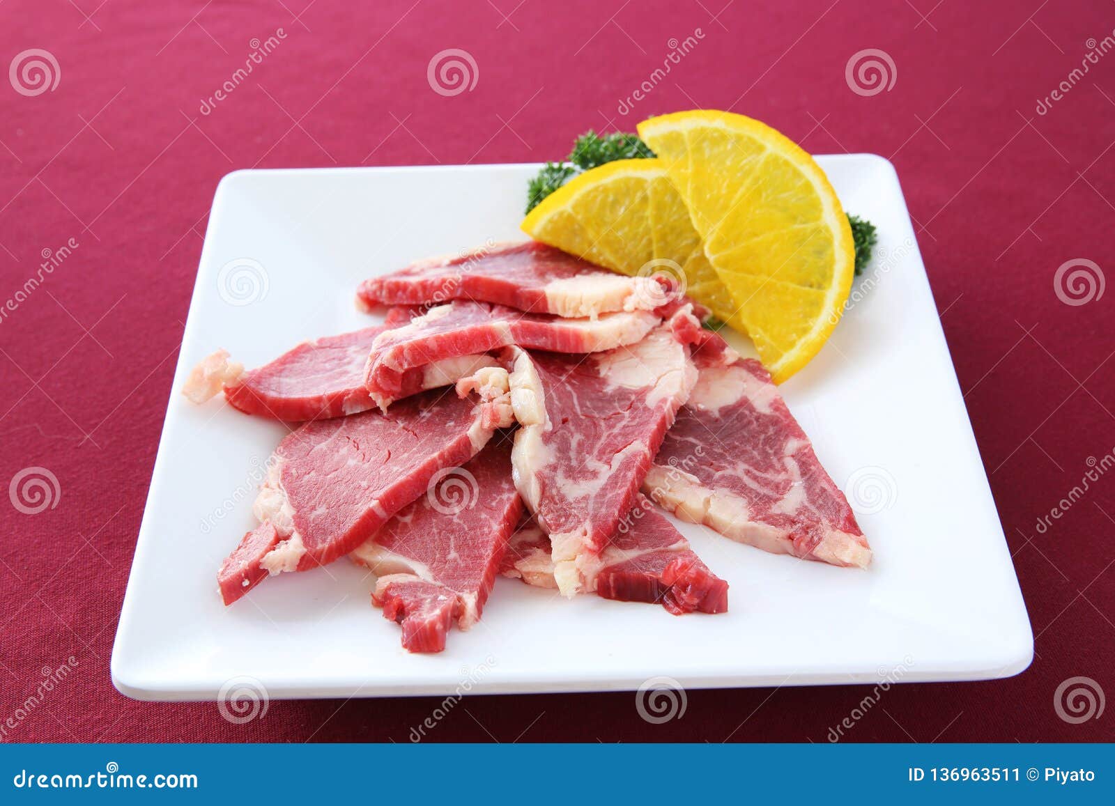 Raw beef set stock image. Image of cutting, background - 136963511