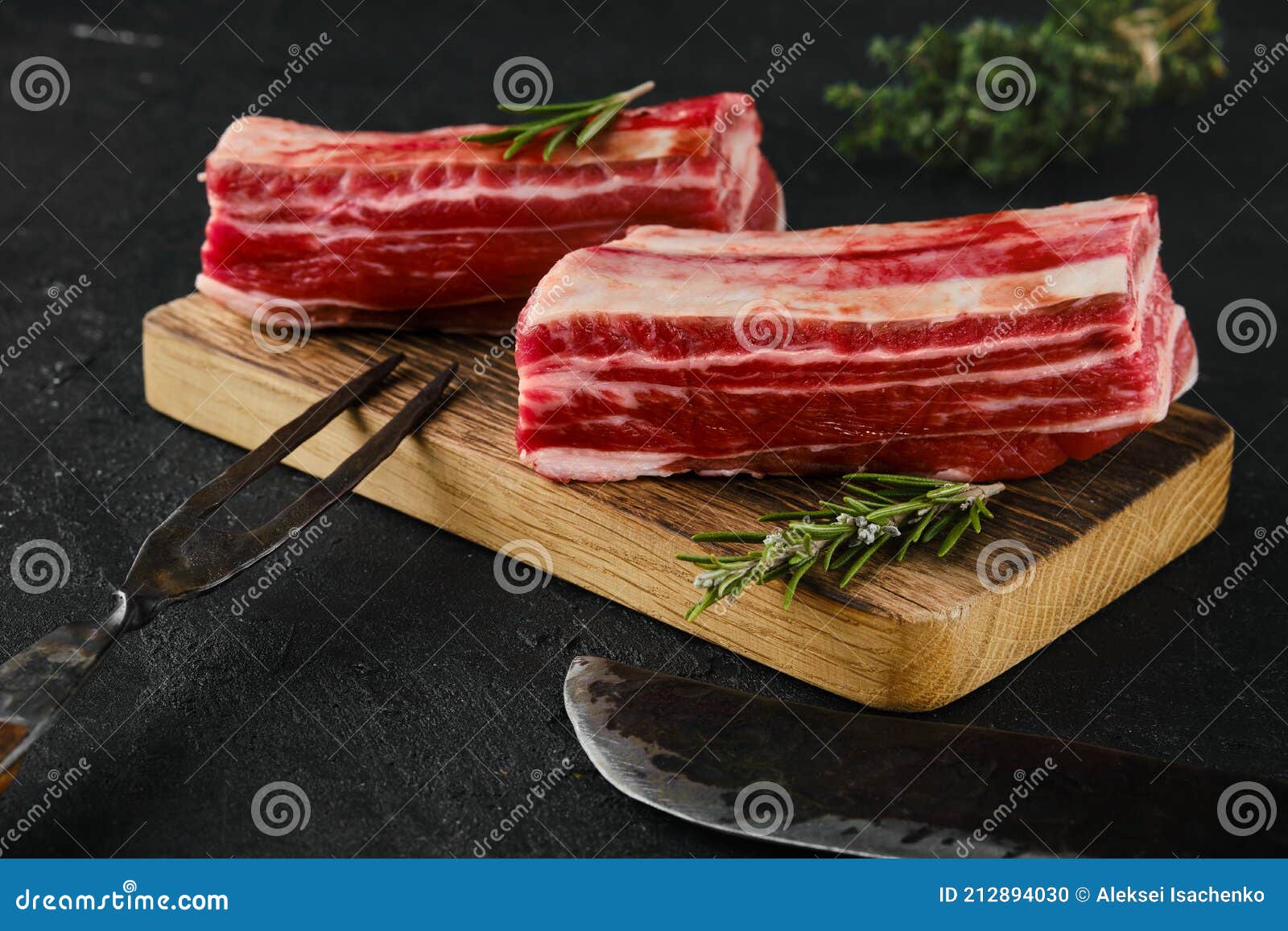 Raw Beef Short Ribs, Bone in Stock Photo - Image of food, cook: 212894030