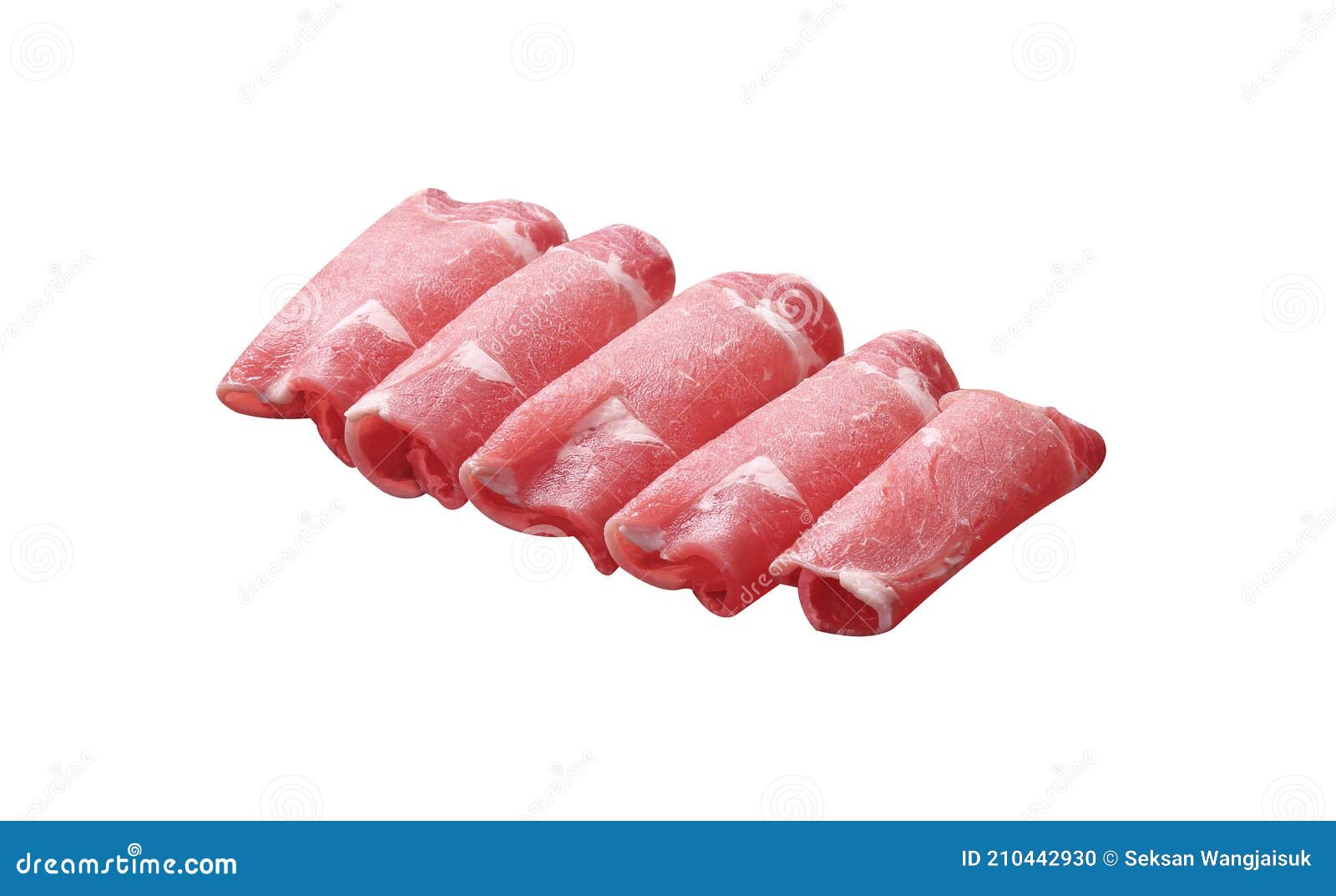 Raw Beef Slide for Shabu on White Background Stock Photo - Image of ...