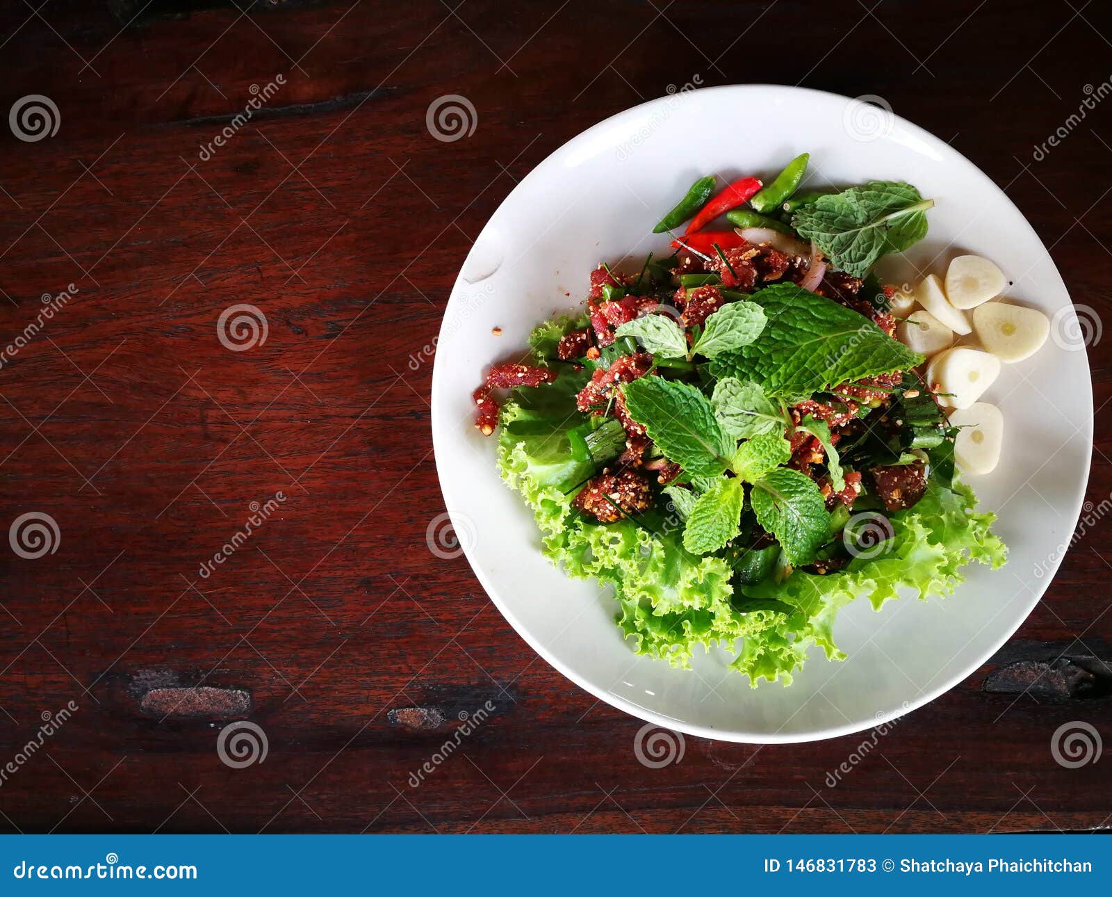 Raw Beef in Spicy Condiment Stock Image - Image of healthy, nutrition ...