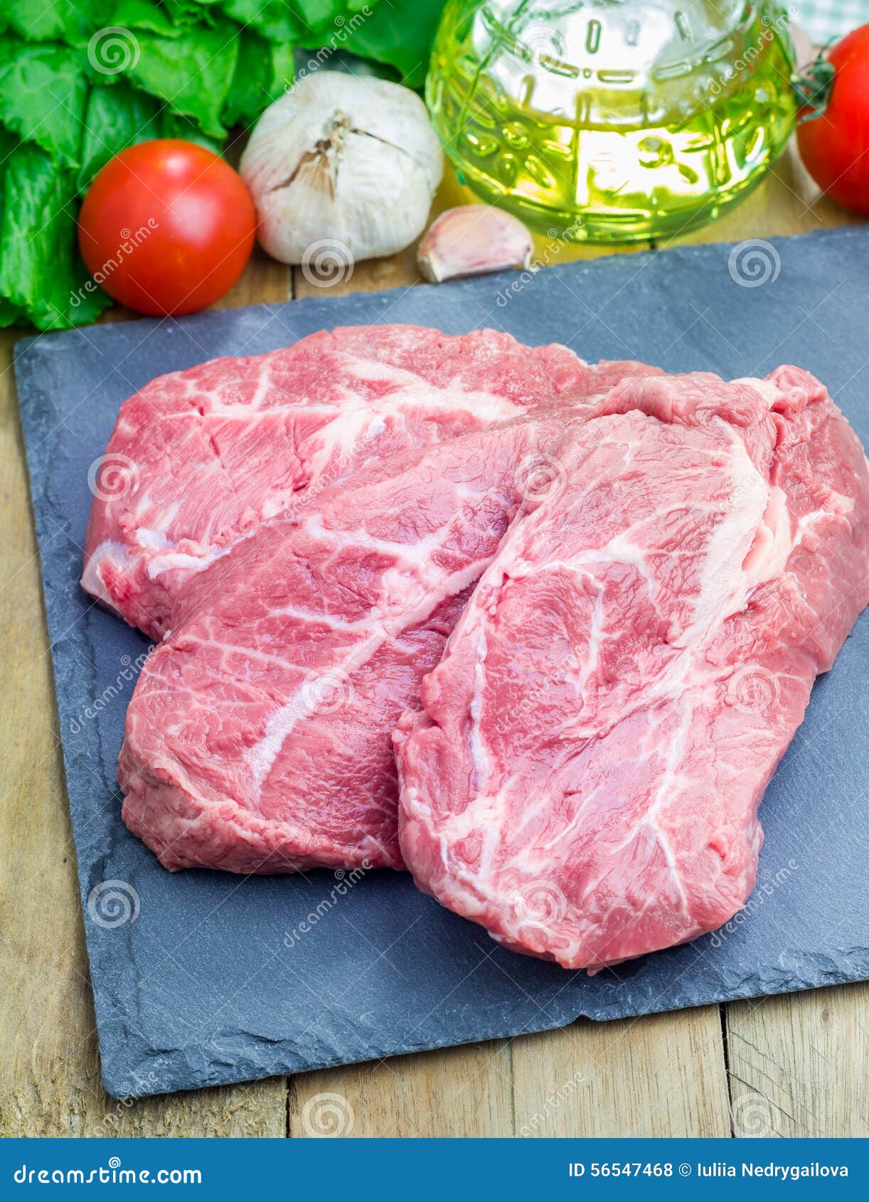 Raw beef steak stock photo. Image of beef, veal, pork - 56547468