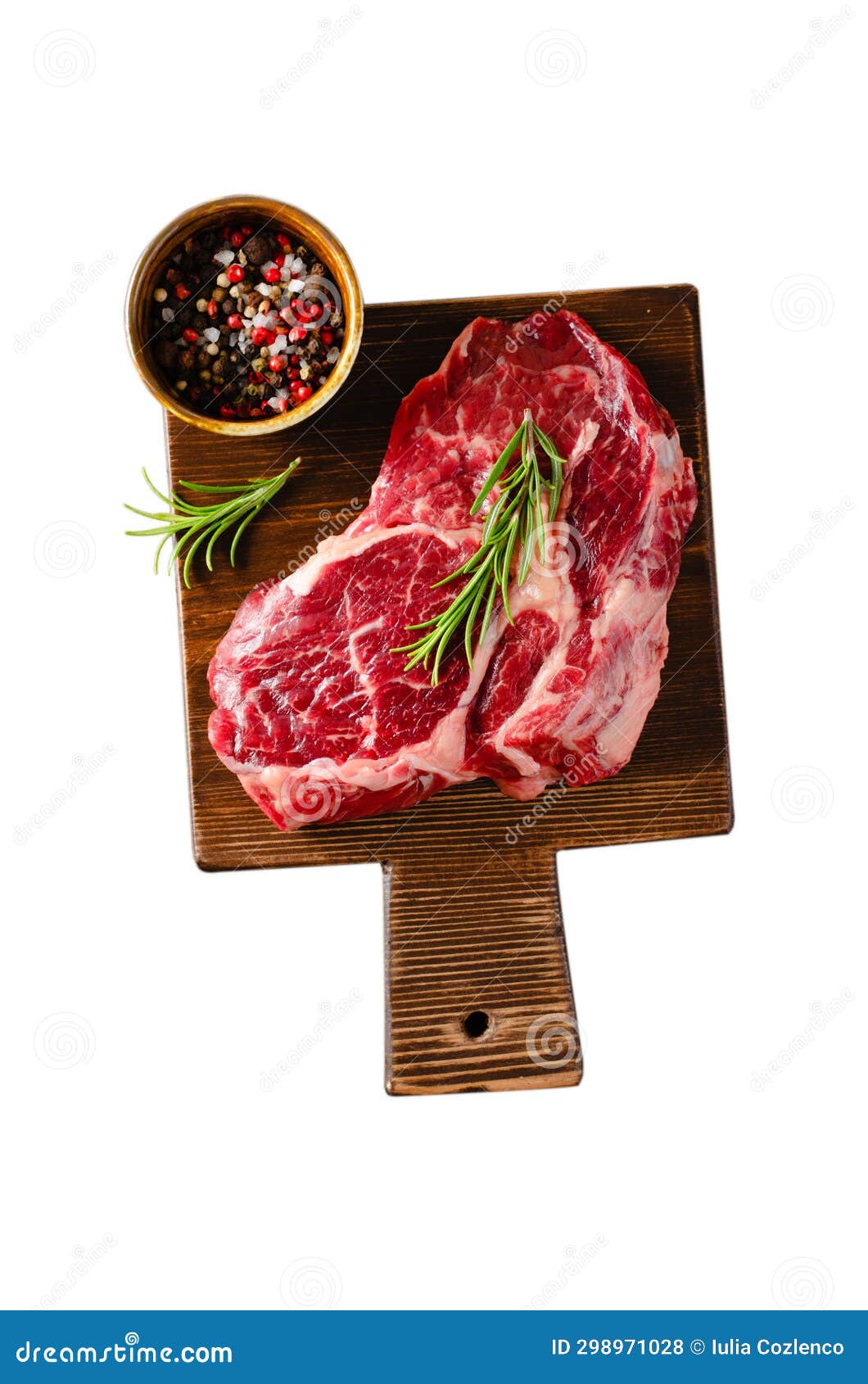 Raw Beef Steak, Beef Organic Meat, White Background Stock Photo - Image ...