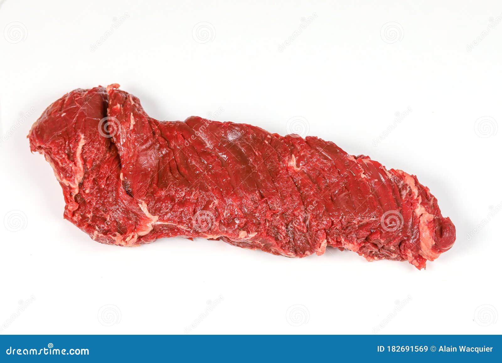 Raw Beef Tab on a White Background Stock Image - Image of steak ...