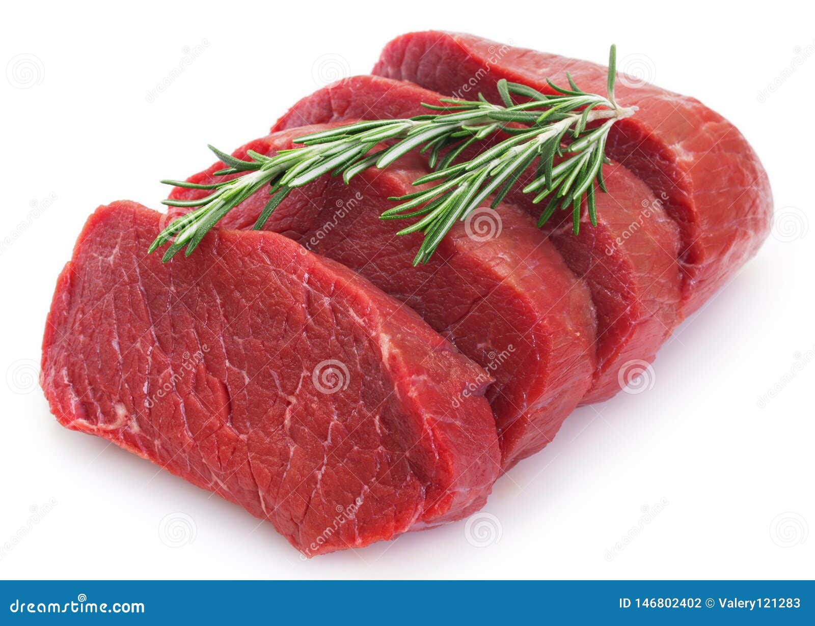 Raw Beef on White Background Stock Photo - Image of fresh, food: 146802402