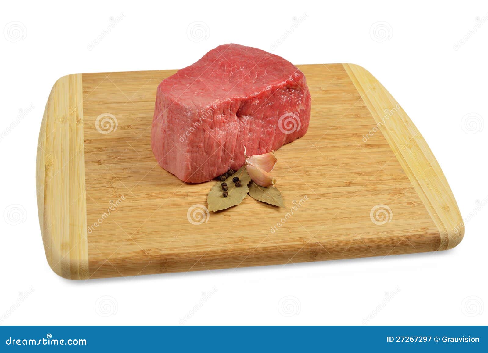 Raw Beef on wooden board stock image. Image of meat, freshness - 27267297