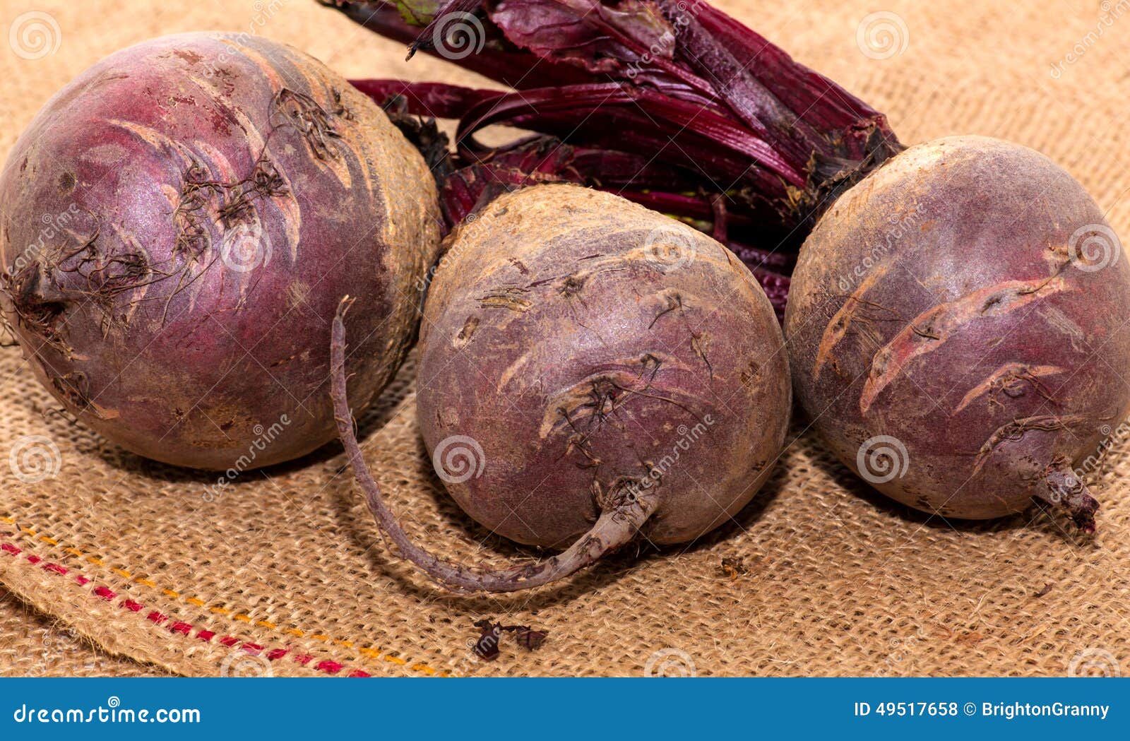 Uncooked Red Beetroot Cut In Half On A White Background Stock ...