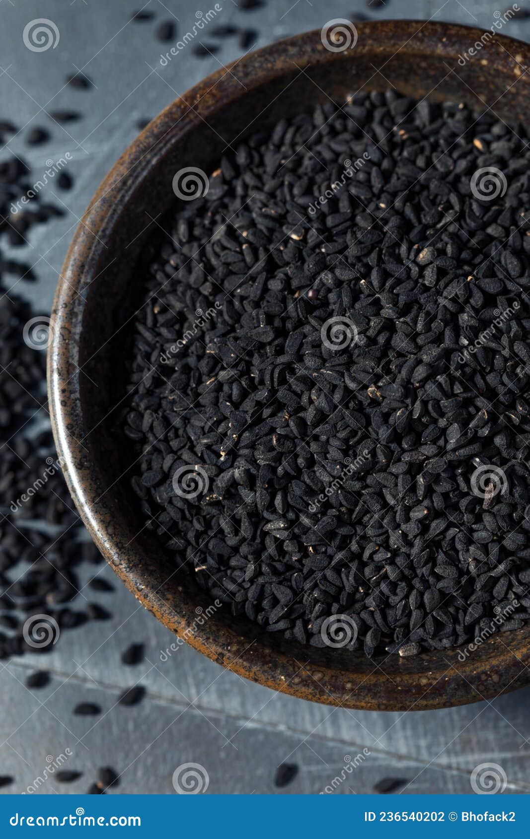 Raw Black Organic Charnushka Onion Seed Spice Stock Photo - Image of ...