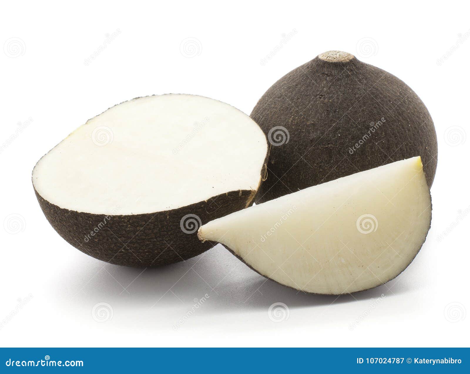 Fresh Black Cut Radish Raphanus Niger Stock Photos - Free & Royalty ...