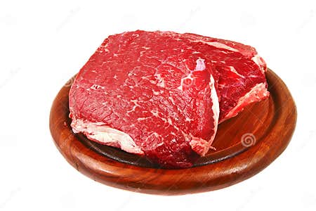 Raw bloody beef steak stock photo. Image of beef, ingredient - 10007712