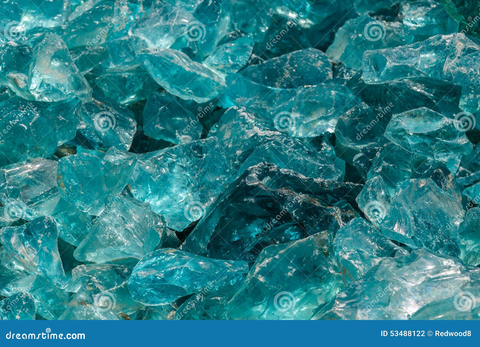 Raw Blue Glass stock photo. Image of colored, group, pieces - 53488122