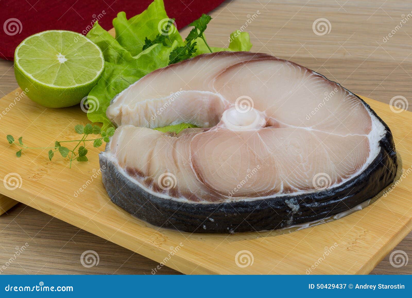 Raw blue shark steak stock image. Image of filet, healthy - 50429437