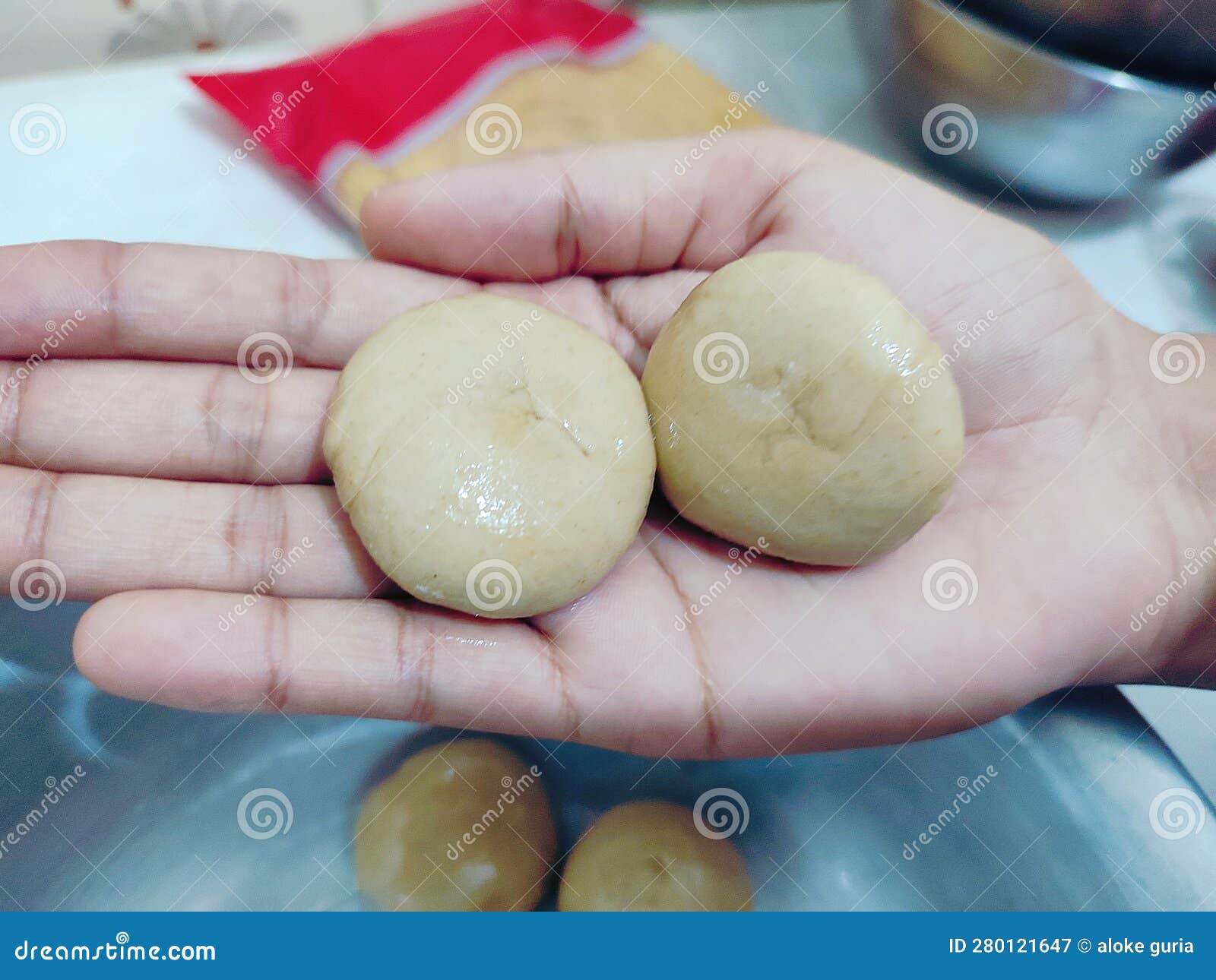 Raw Bread Dough for Bread Chapati Stock Image - Image of chap, chapati ...