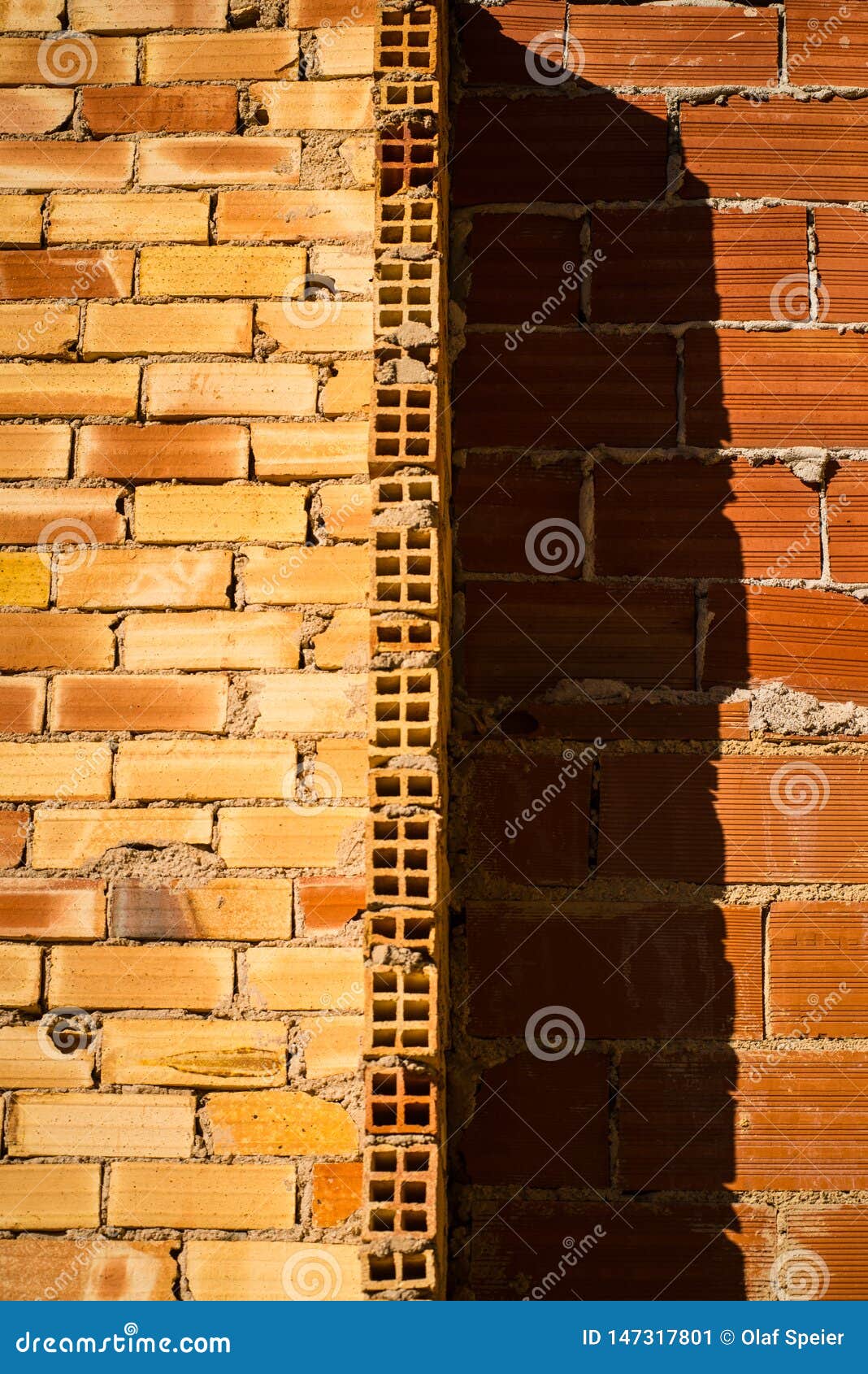 Raw brick wall stock image. Image of stone, vertical - 147317801