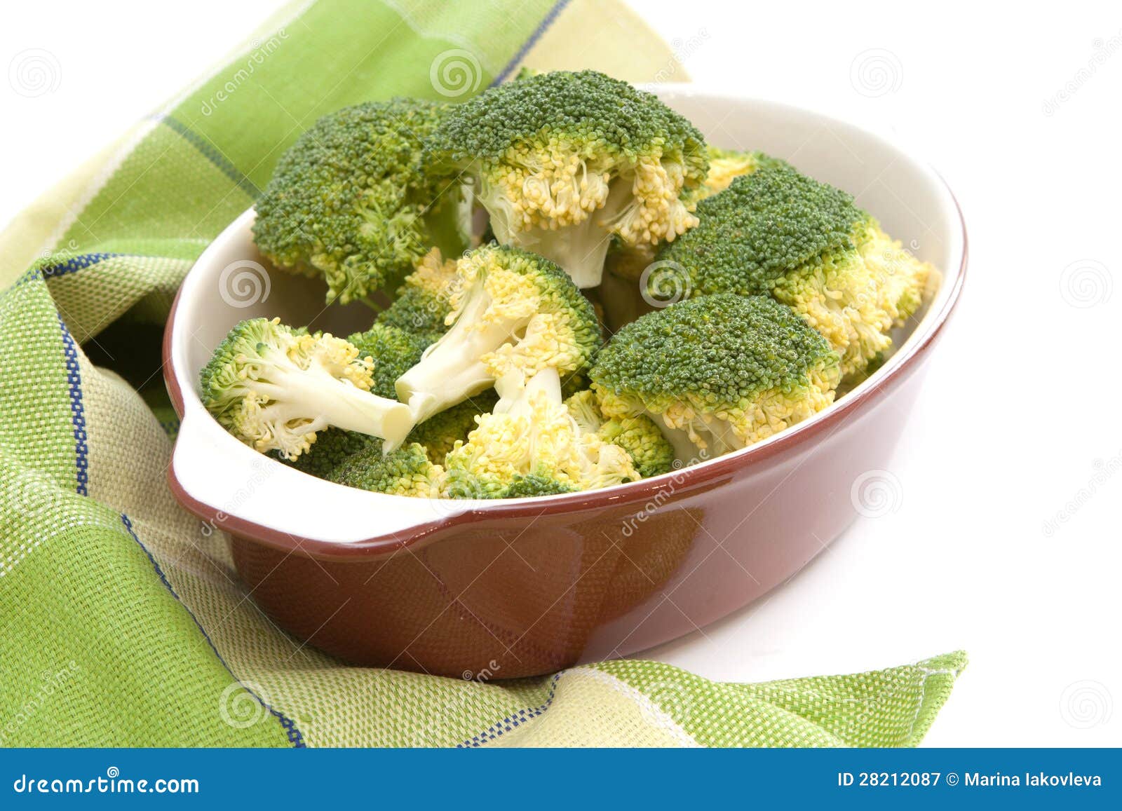Raw broccoli in a bowl stock image. Image of fruit, food - 28212087