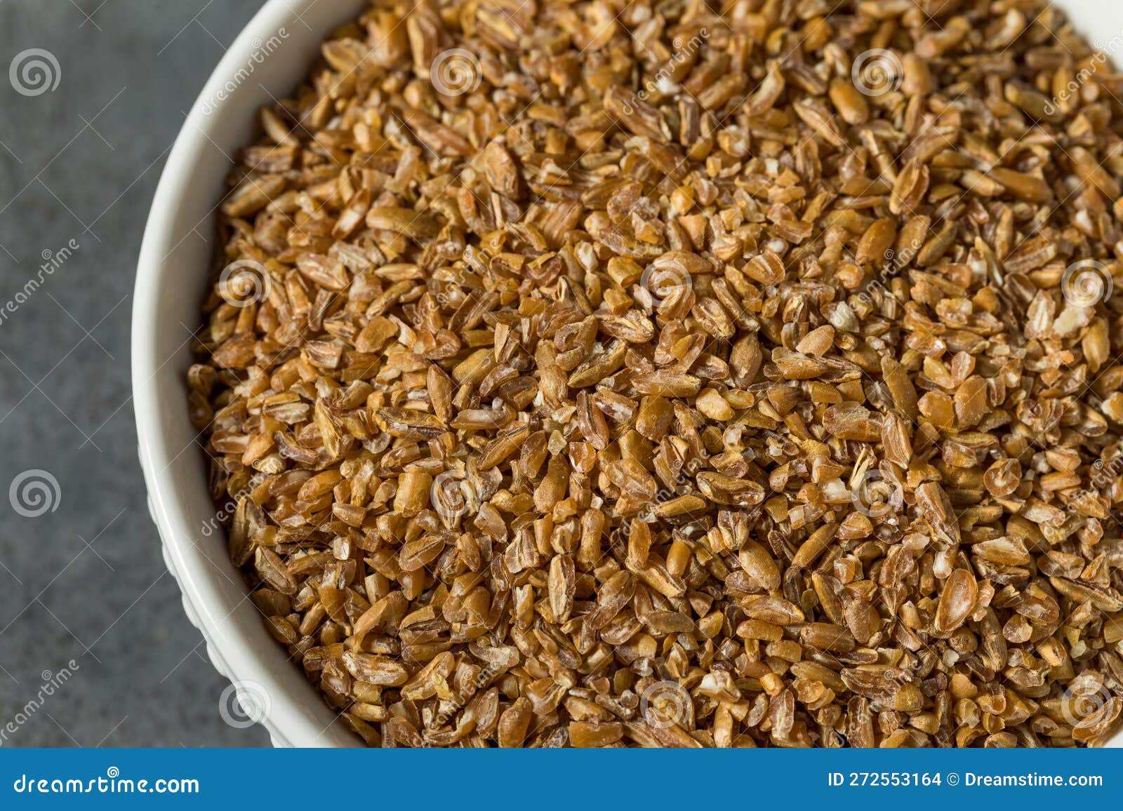 Raw Brown Organic Bulgar Wheat Stock Photo - Image of nutrition, grain ...