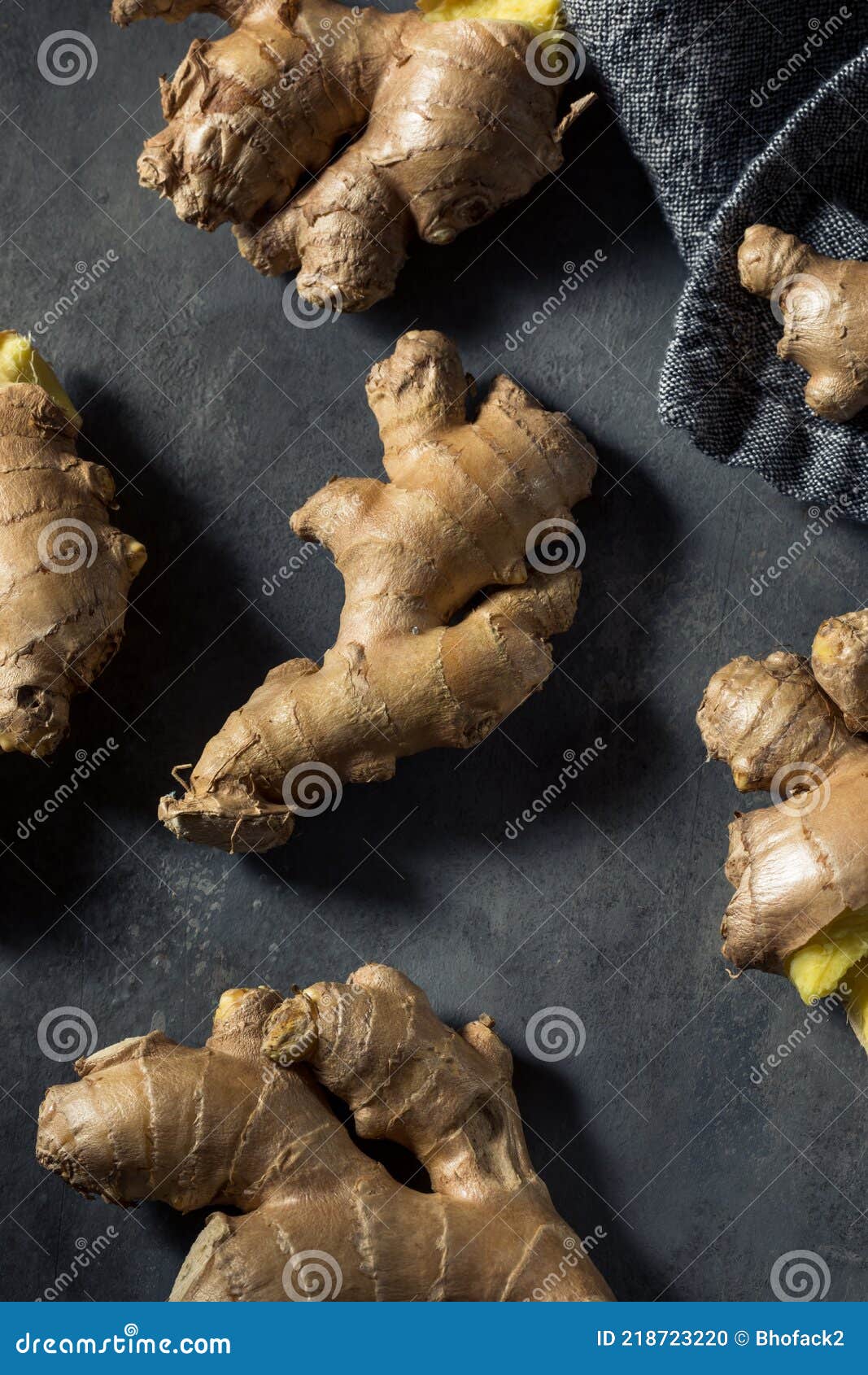 Raw Brown Organic Ginger Root Stock Photo - Image of natural, brown ...