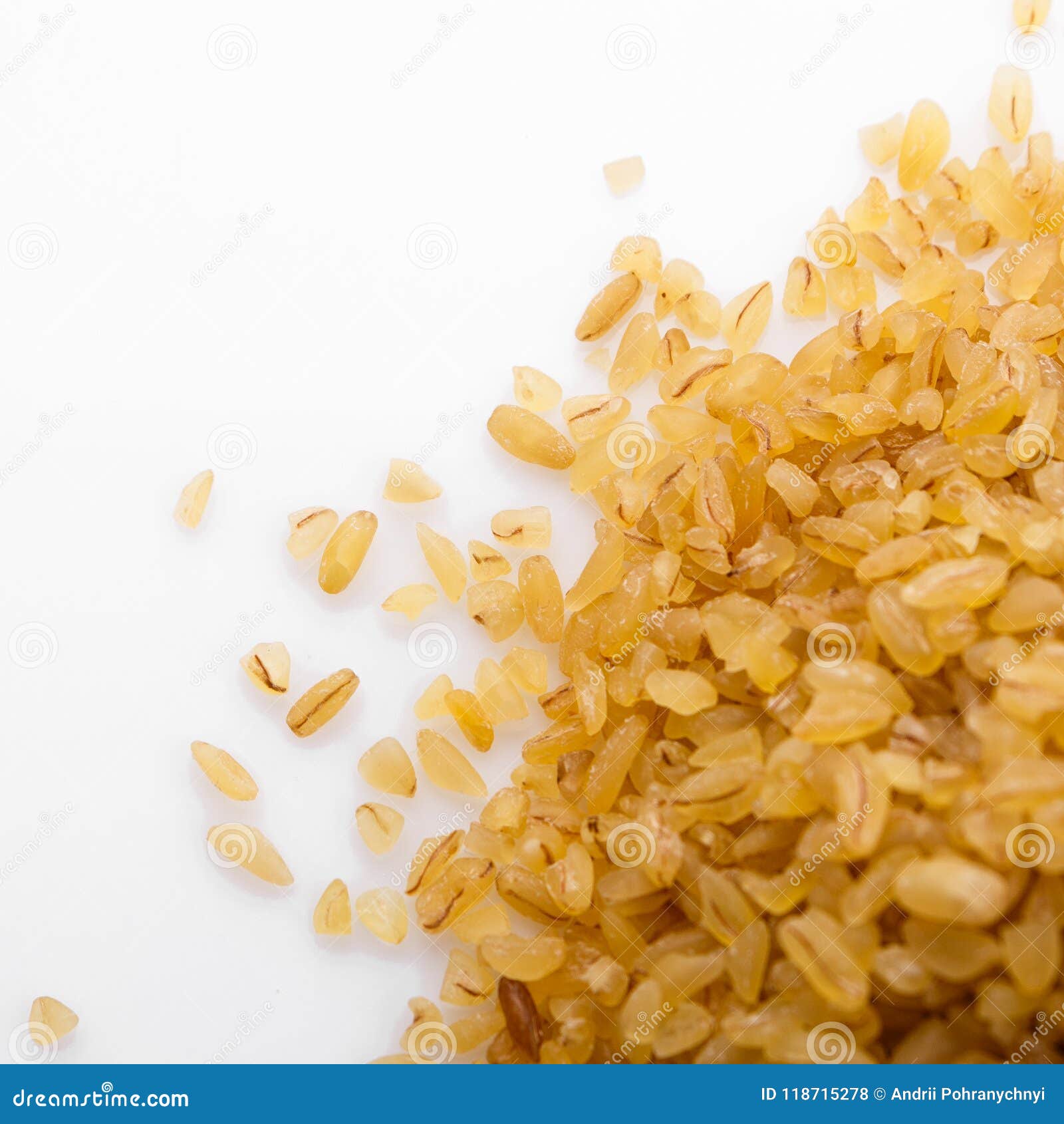 Raw Bulgur on a White Acrylic Background Stock Photo - Image of natural ...
