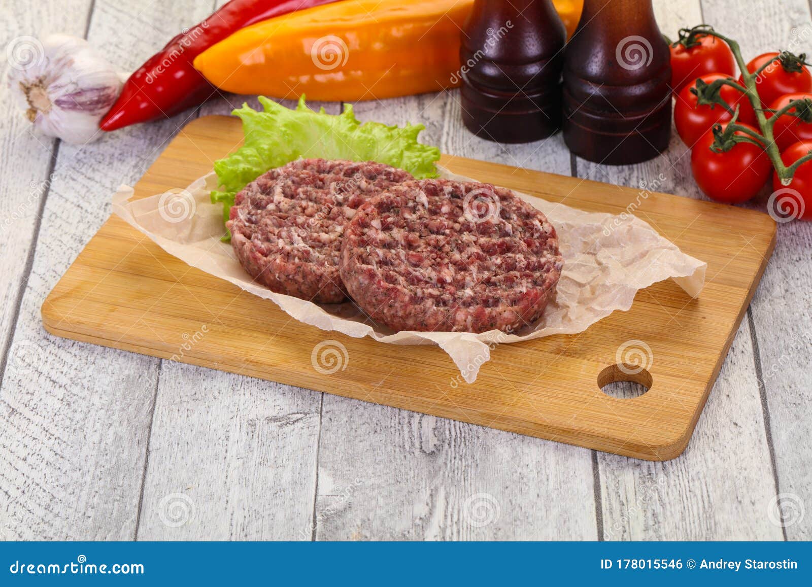 Raw burger cutlet stock photo. Image of burger, minced - 178015546
