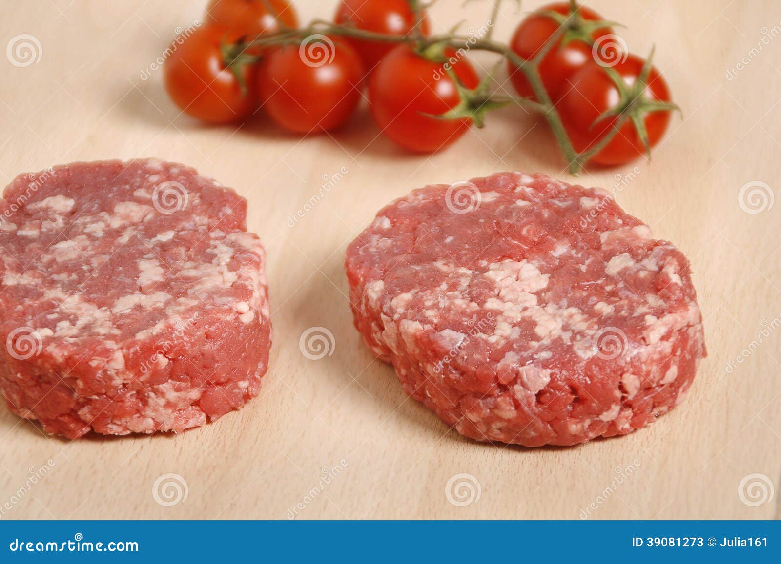 Raw burger stock image. Image of protein, cuisine, tomato - 39081273