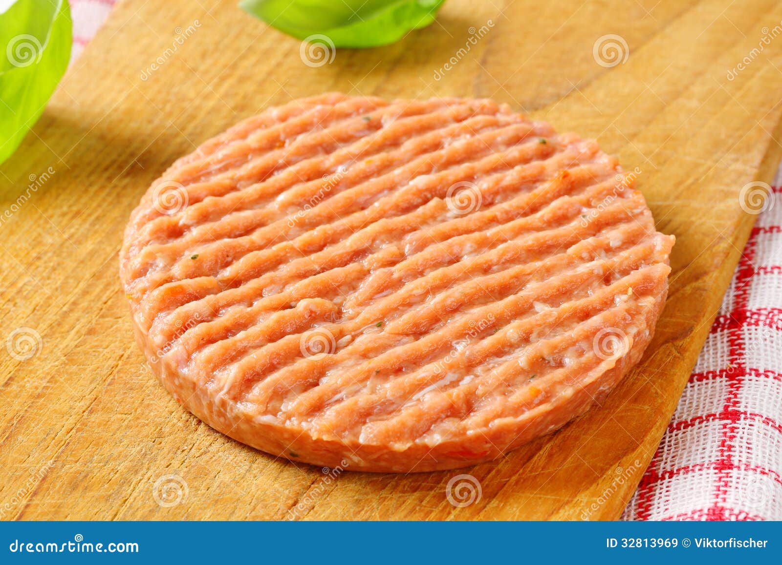 Raw burger patty stock image. Image of chicken, beef - 32813969