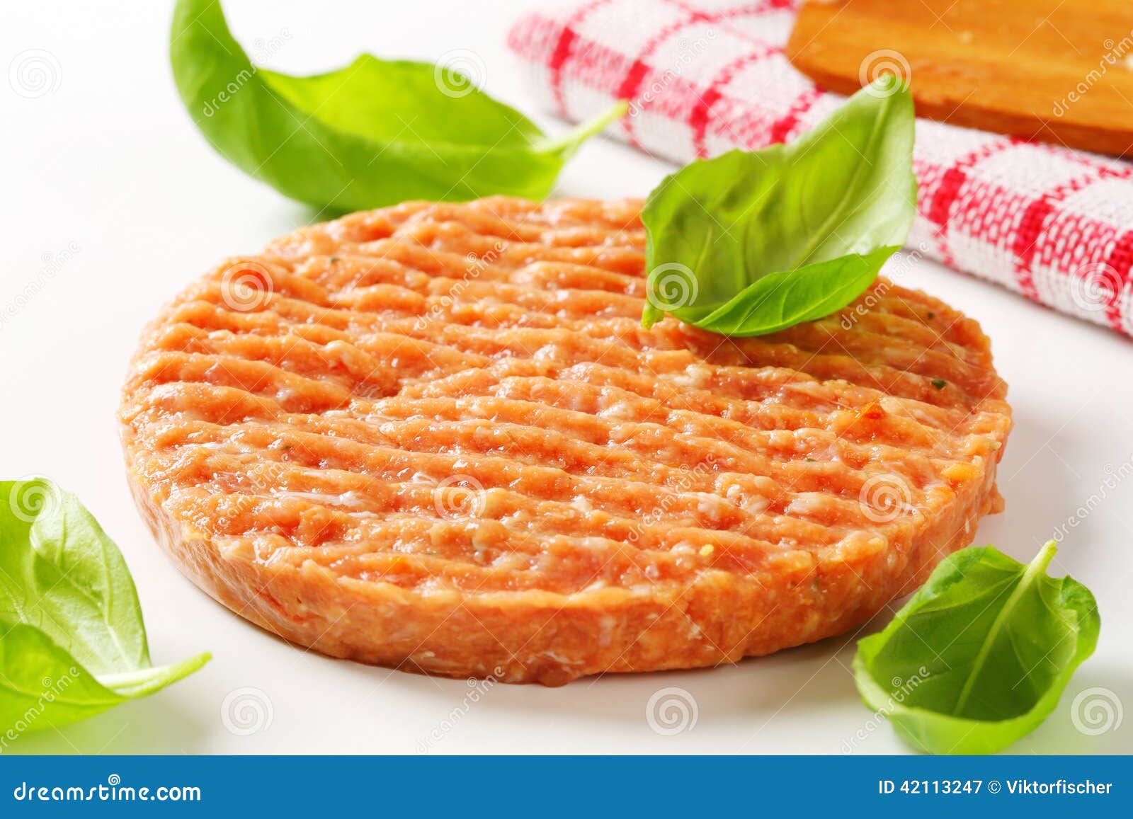 Raw burger patty stock image. Image of beef, burger, closeup - 42113247