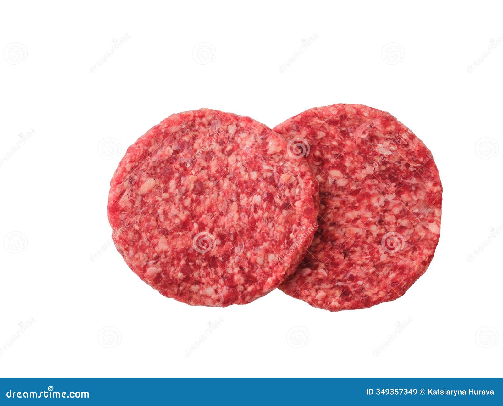 Raw Burger Patty. Stack of Fresh Raw Burger Patty or Ground Beef Meat ...