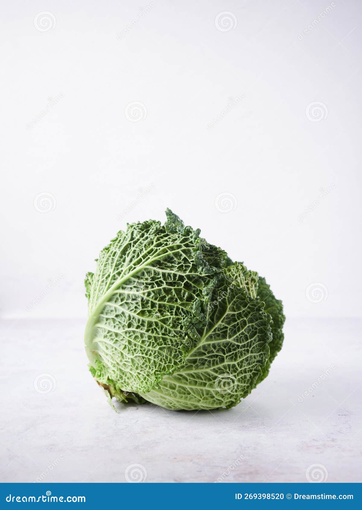 Raw Cabbage with Closed Leaves Isolated Stock Photo - Image of food ...