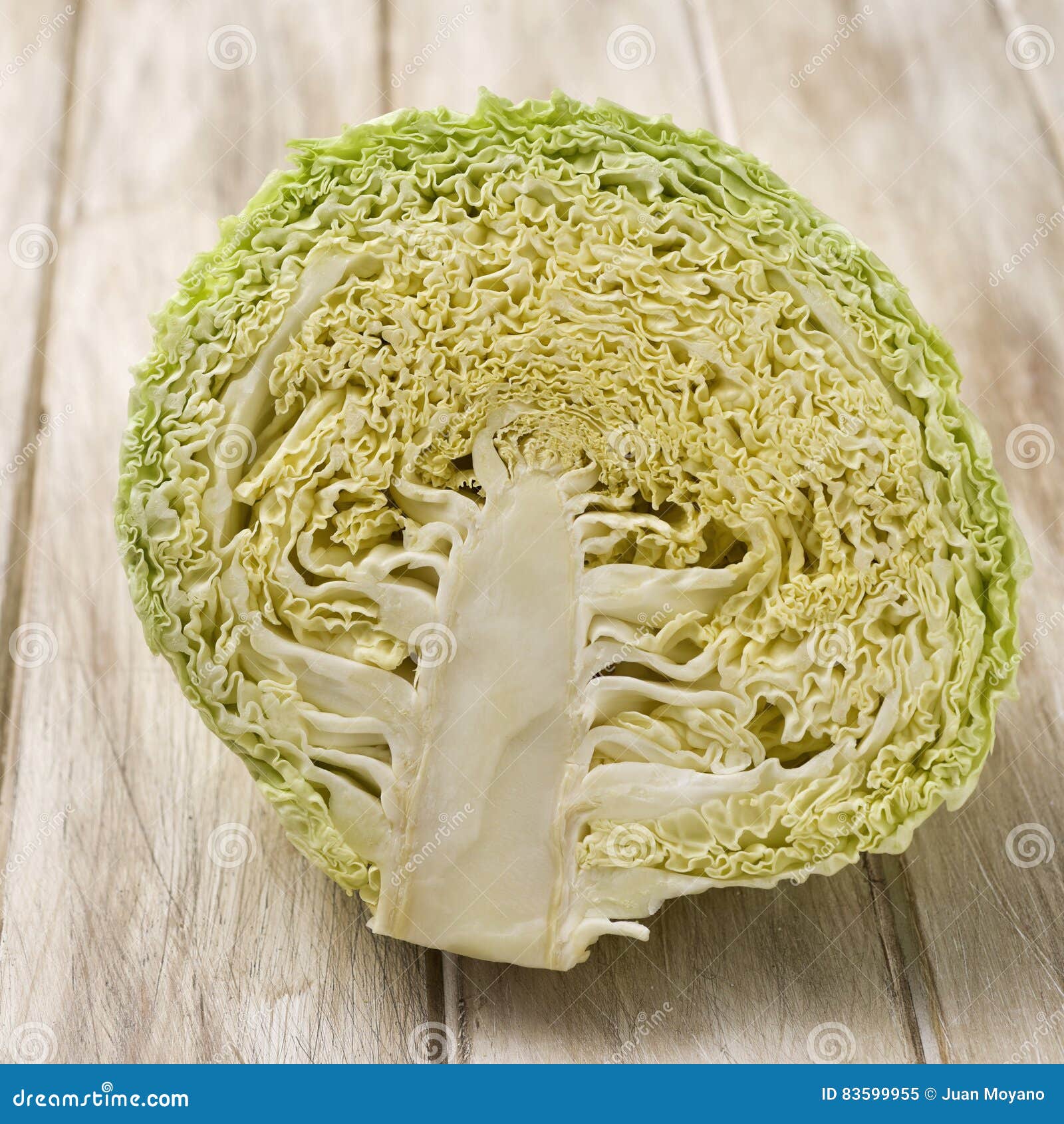 Raw cabbage cut in half stock image. Image of natural - 83599955
