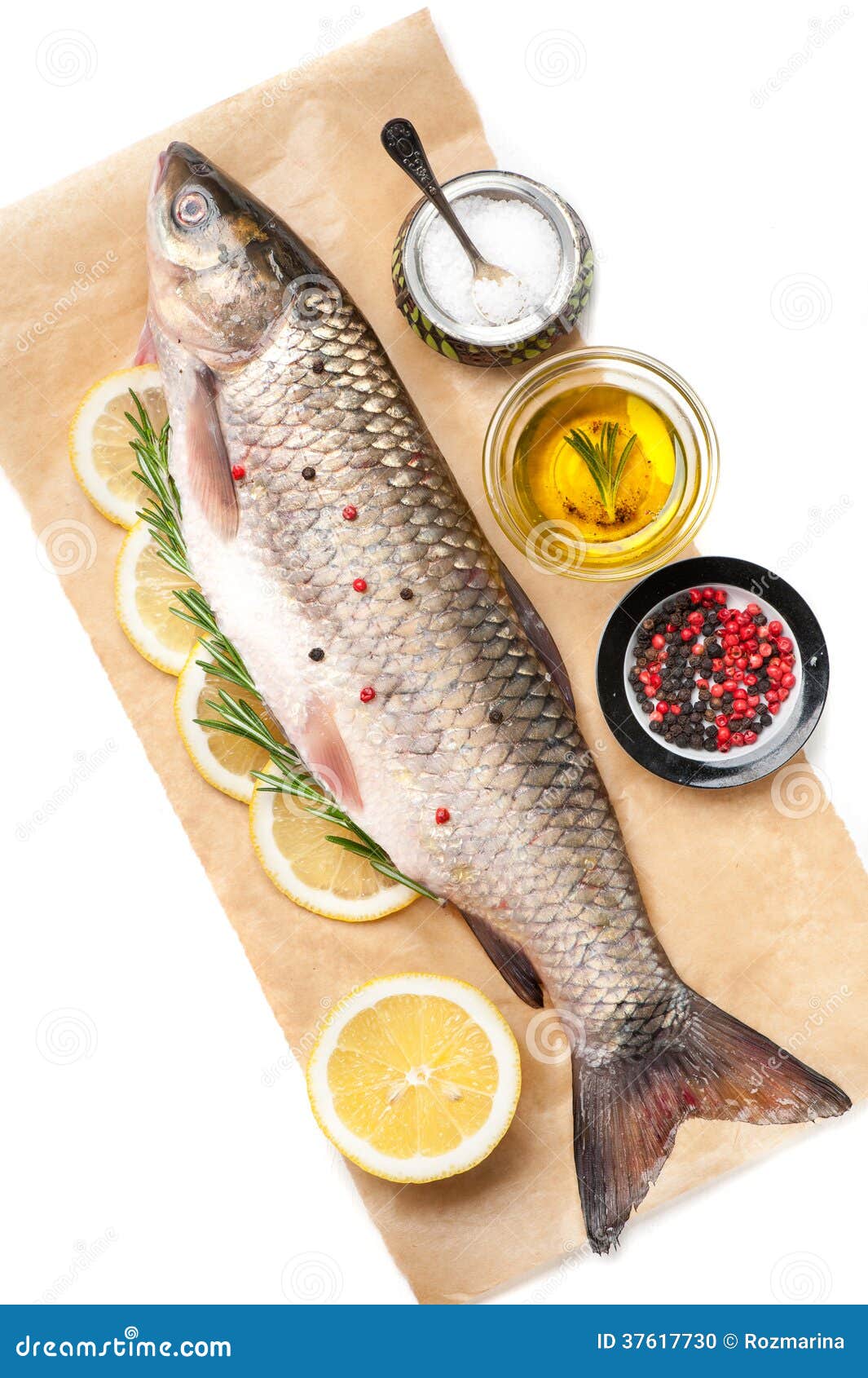 Raw Carp fish stock photo. Image of carp, preparation - 37617730