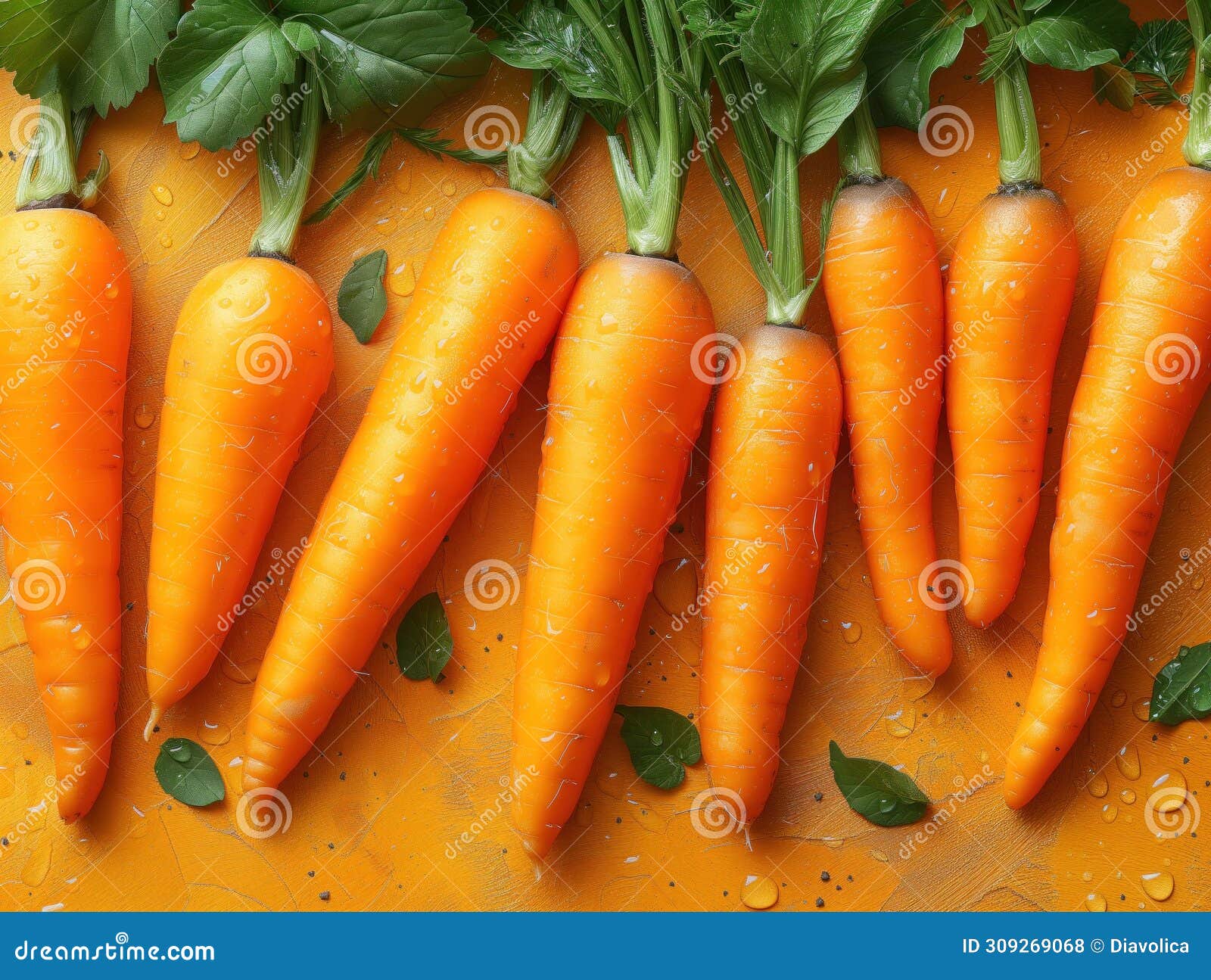 Raw carrots top view stock illustration. Illustration of heap - 309269068