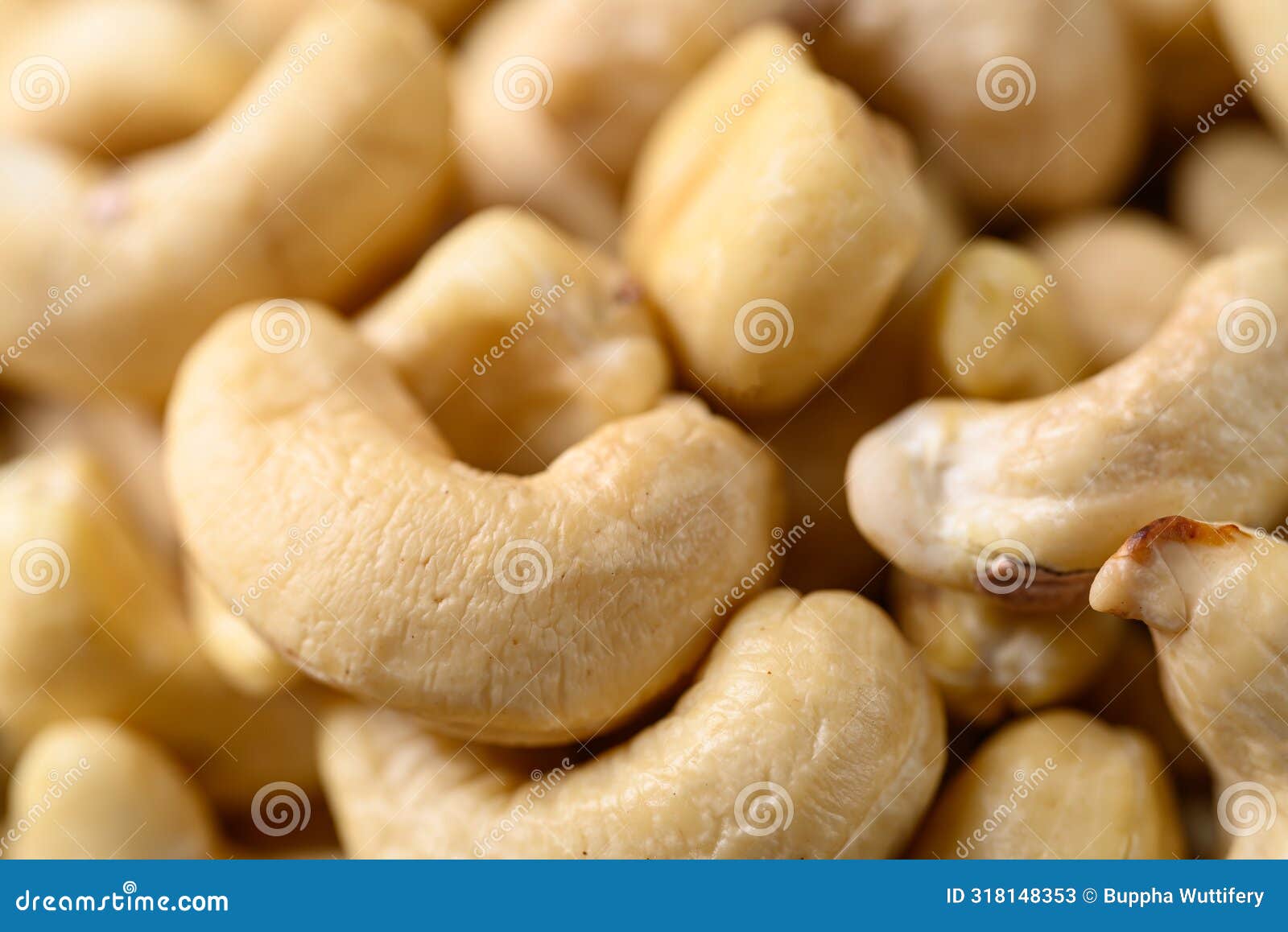 Raw Cashew Nuts Texture Background Stock Image - Image of still, brown ...