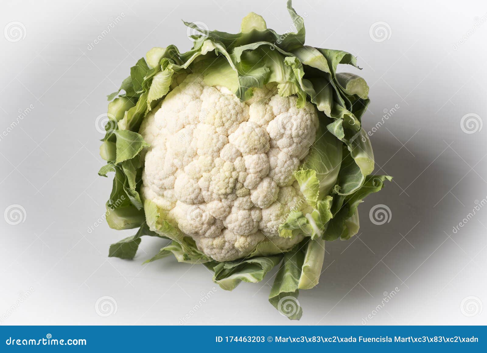 Raw Cauliflower on a Table Ready To Be Cleaned and Cooked Stock Image ...