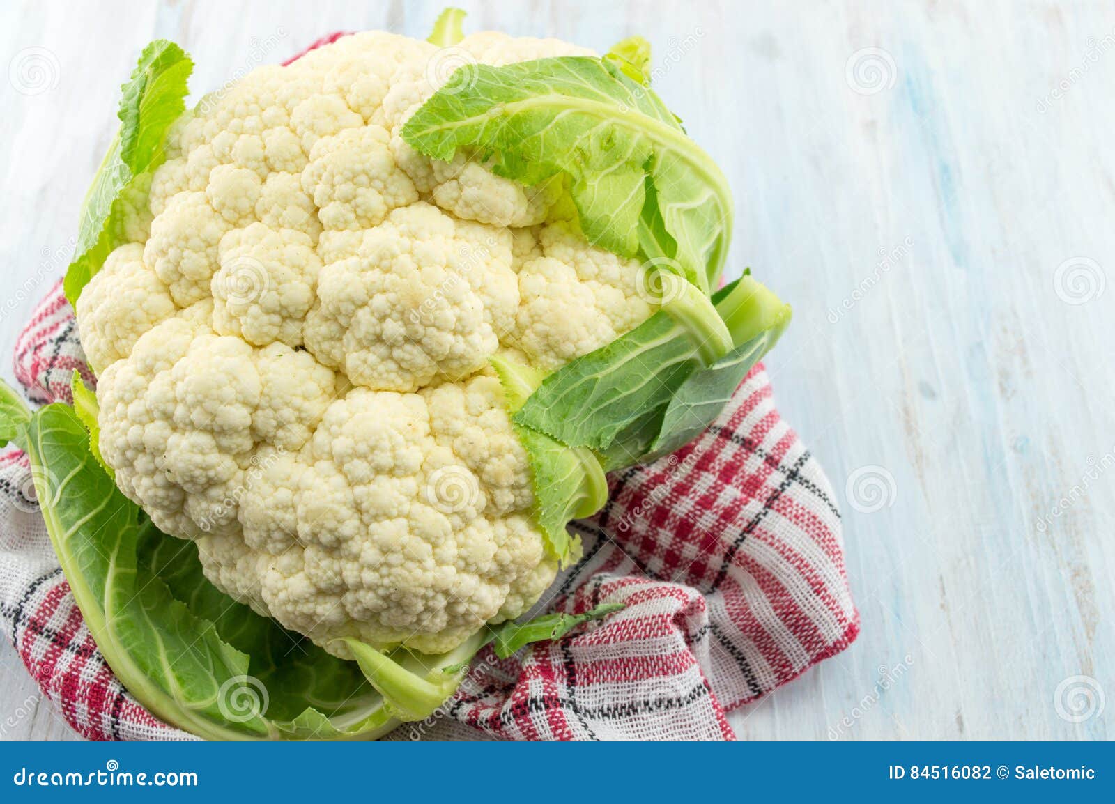 Raw Cauliflower on a Wooden Table Stock Photo - Image of nutrition ...