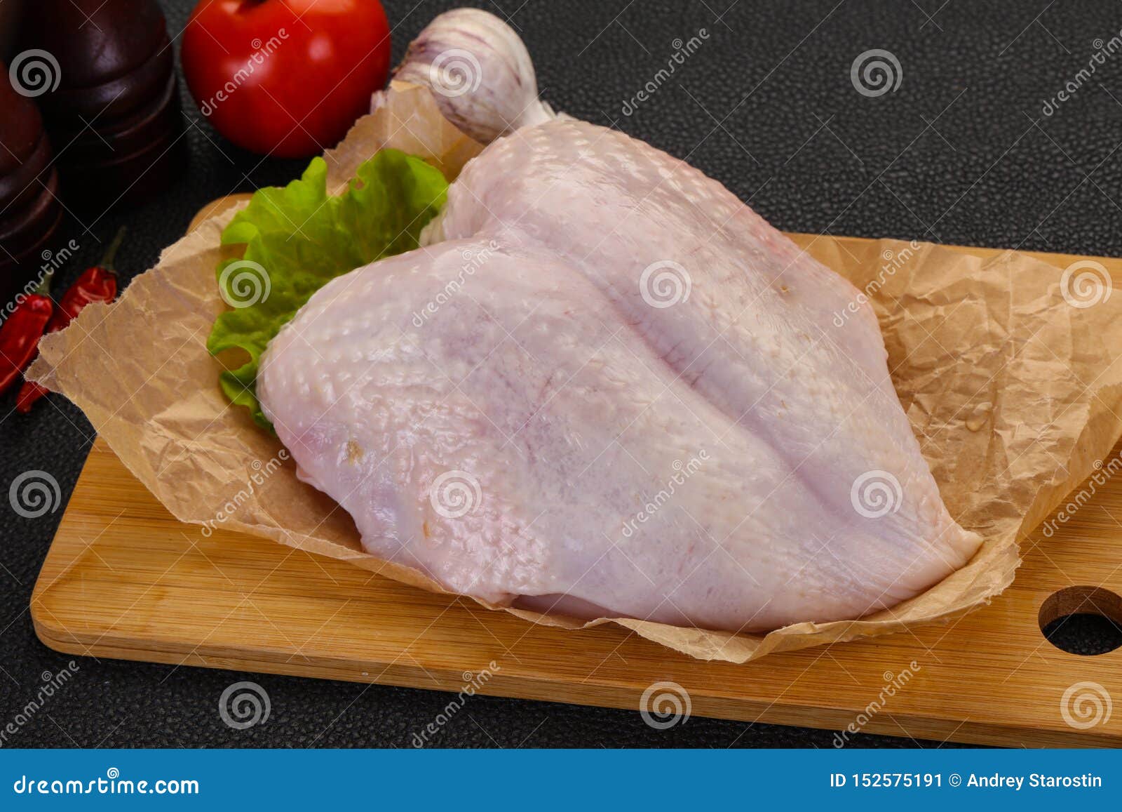Raw chicken breast stock image. Image of food, eating - 152575191