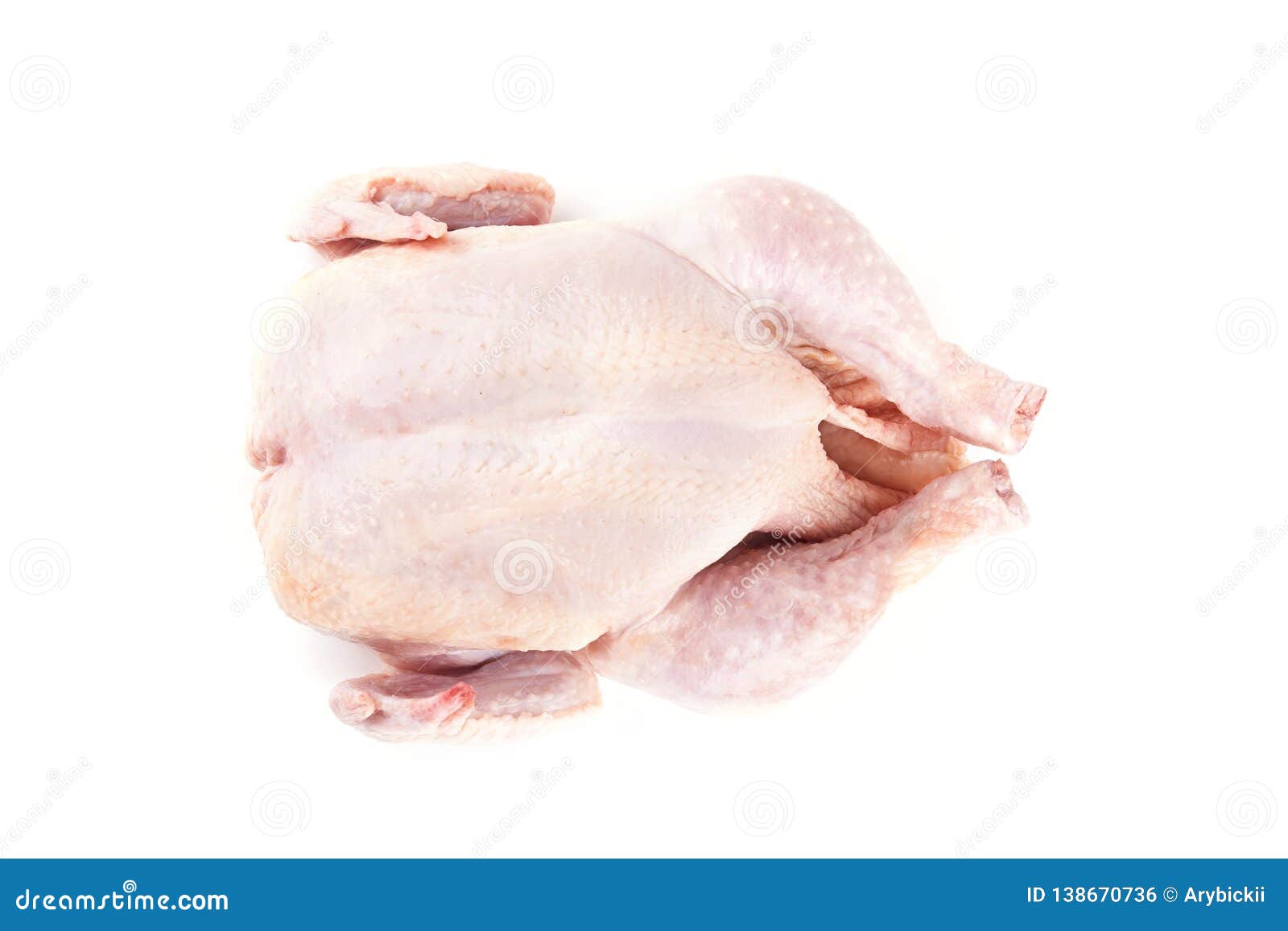 Raw Chicken Carcass on White Stock Photo - Image of meat, eating: 138670736