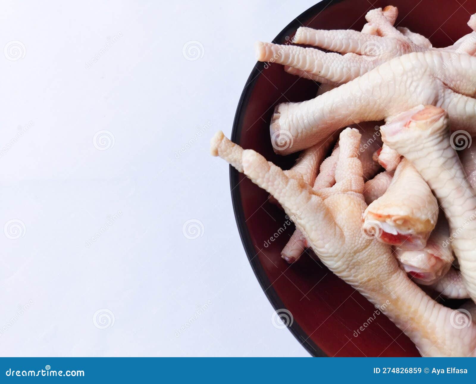 Raw chicken feet stock image. Image of claw, fingernail - 274826859