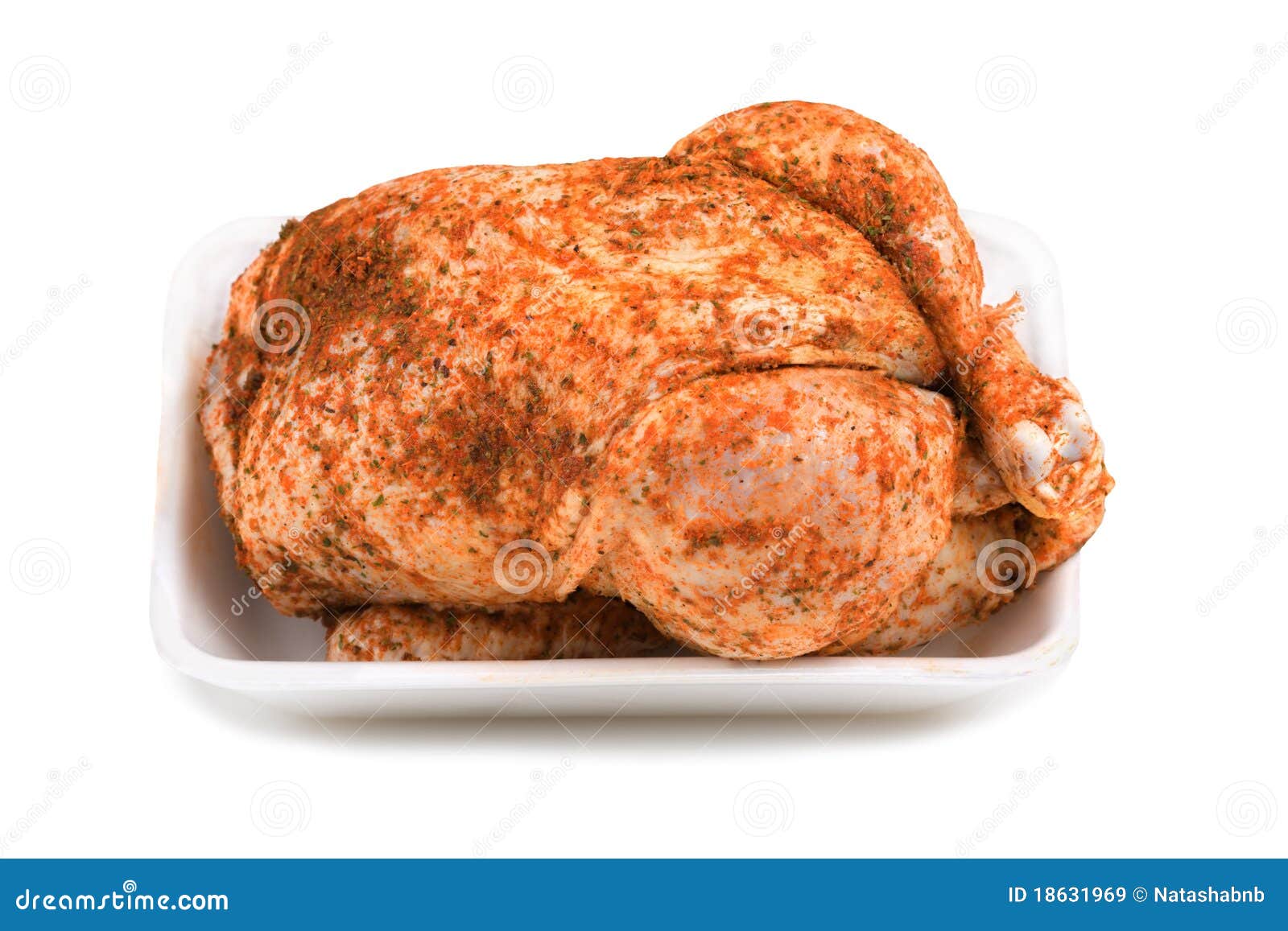 Raw chicken in foam box stock image. Image of skin, package - 18631969