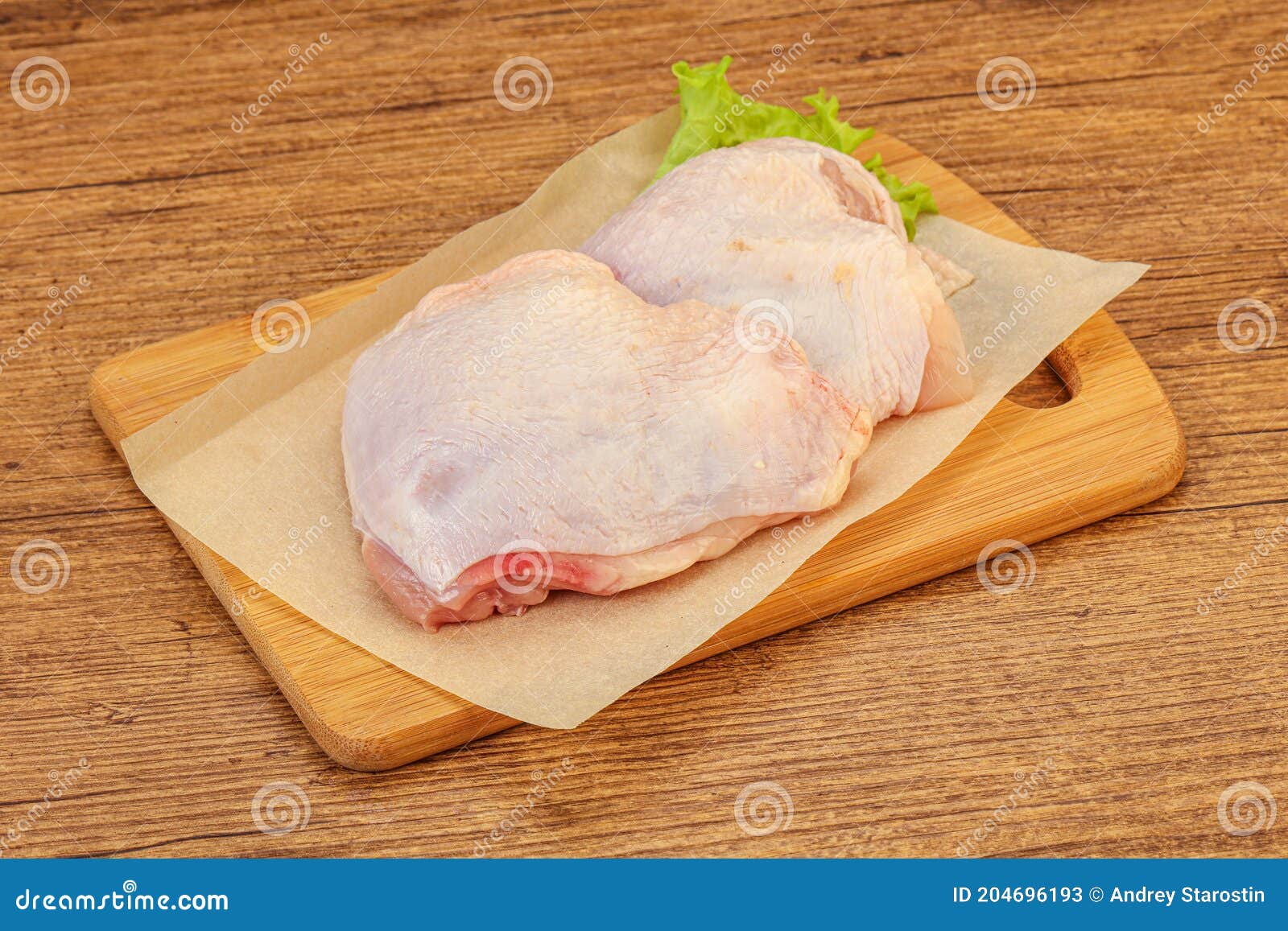 Raw Chicken Hip for Cooking Stock Image - Image of uncooked, cuisine ...