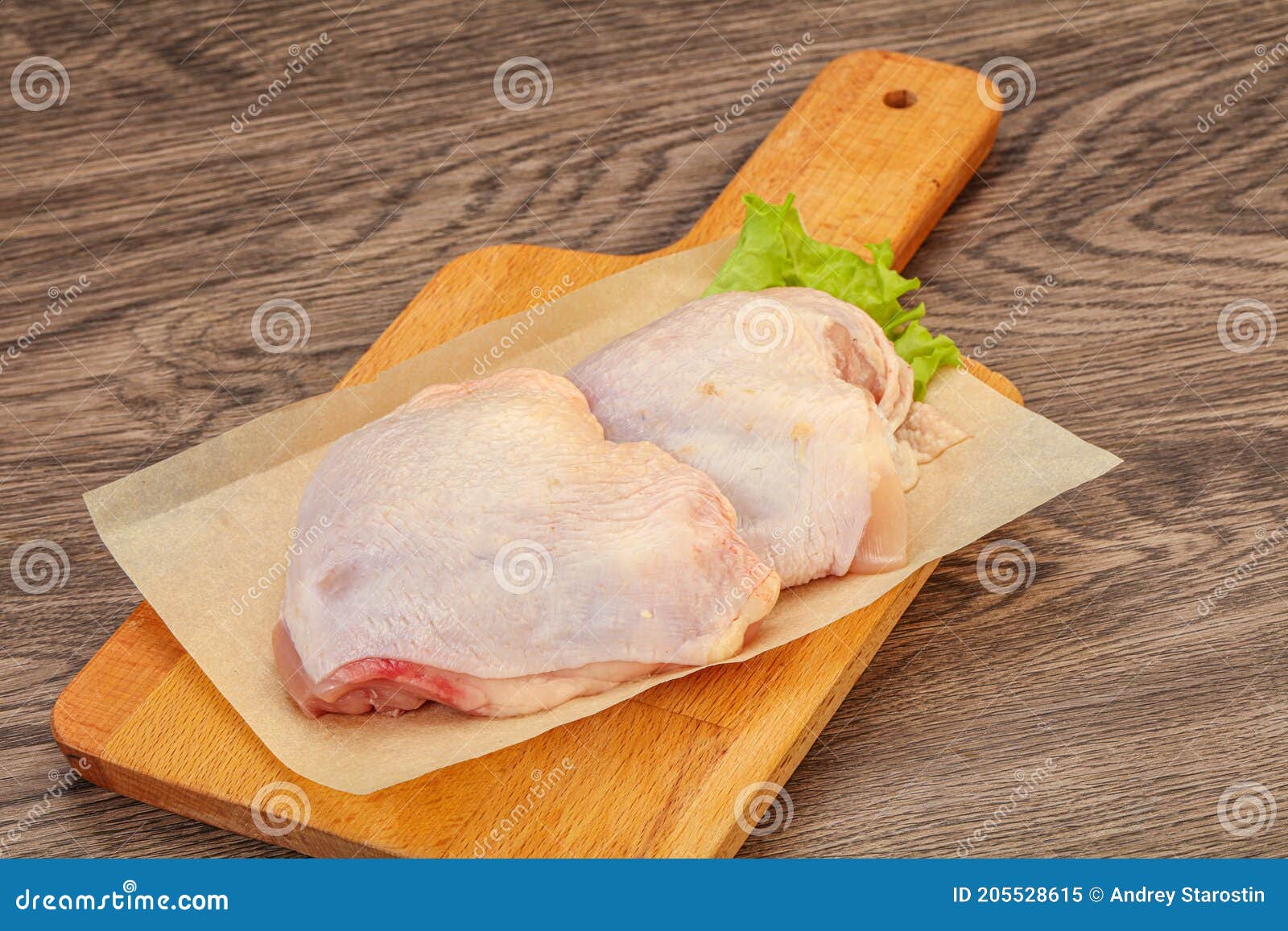 Raw Chicken Hip for Cooking Stock Image - Image of fried, closeup ...