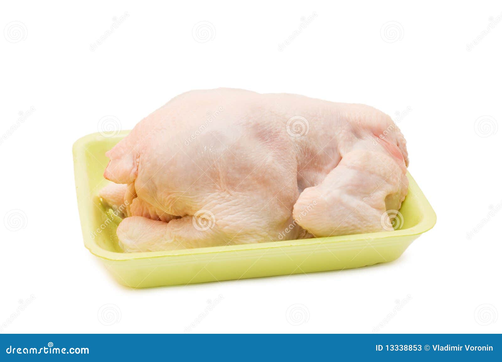 Raw Chicken Isolated Over White Stock Image - Image of restaurant ...