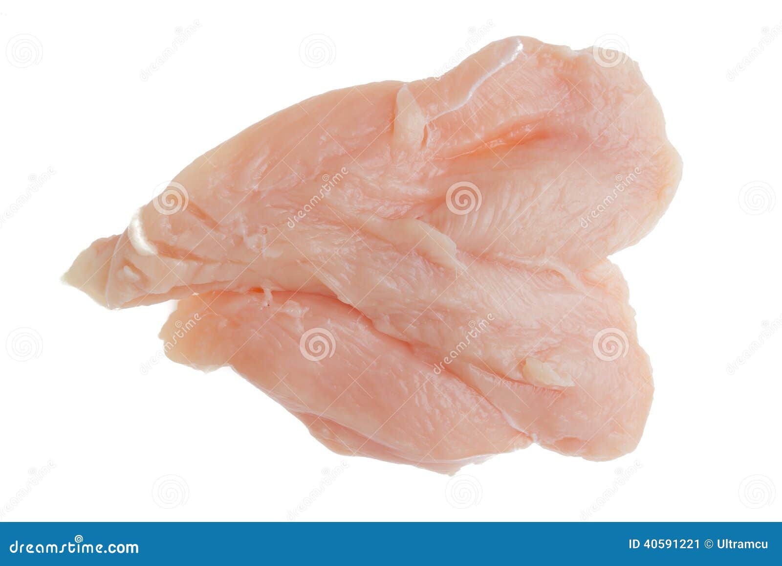 Raw Chicken Isolated on White Background Stock Image - Image of animal ...