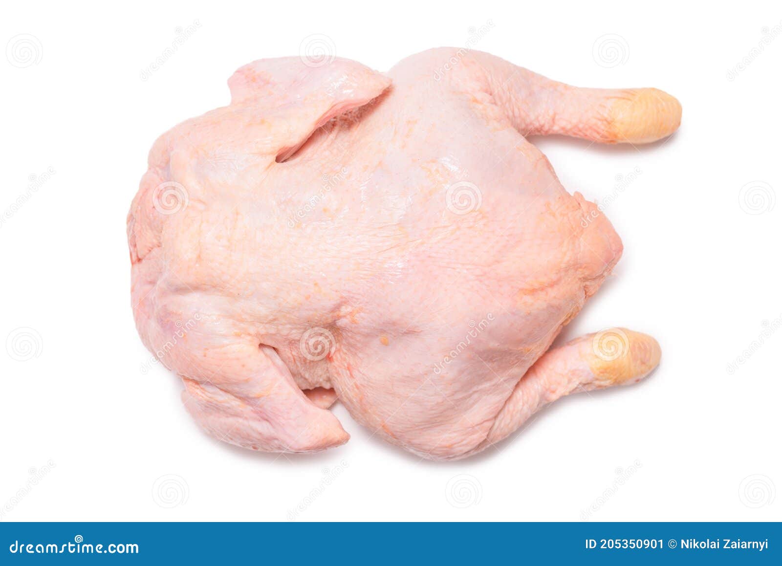 Raw Chicken Isolated on White Background Stock Image - Image of calorie ...