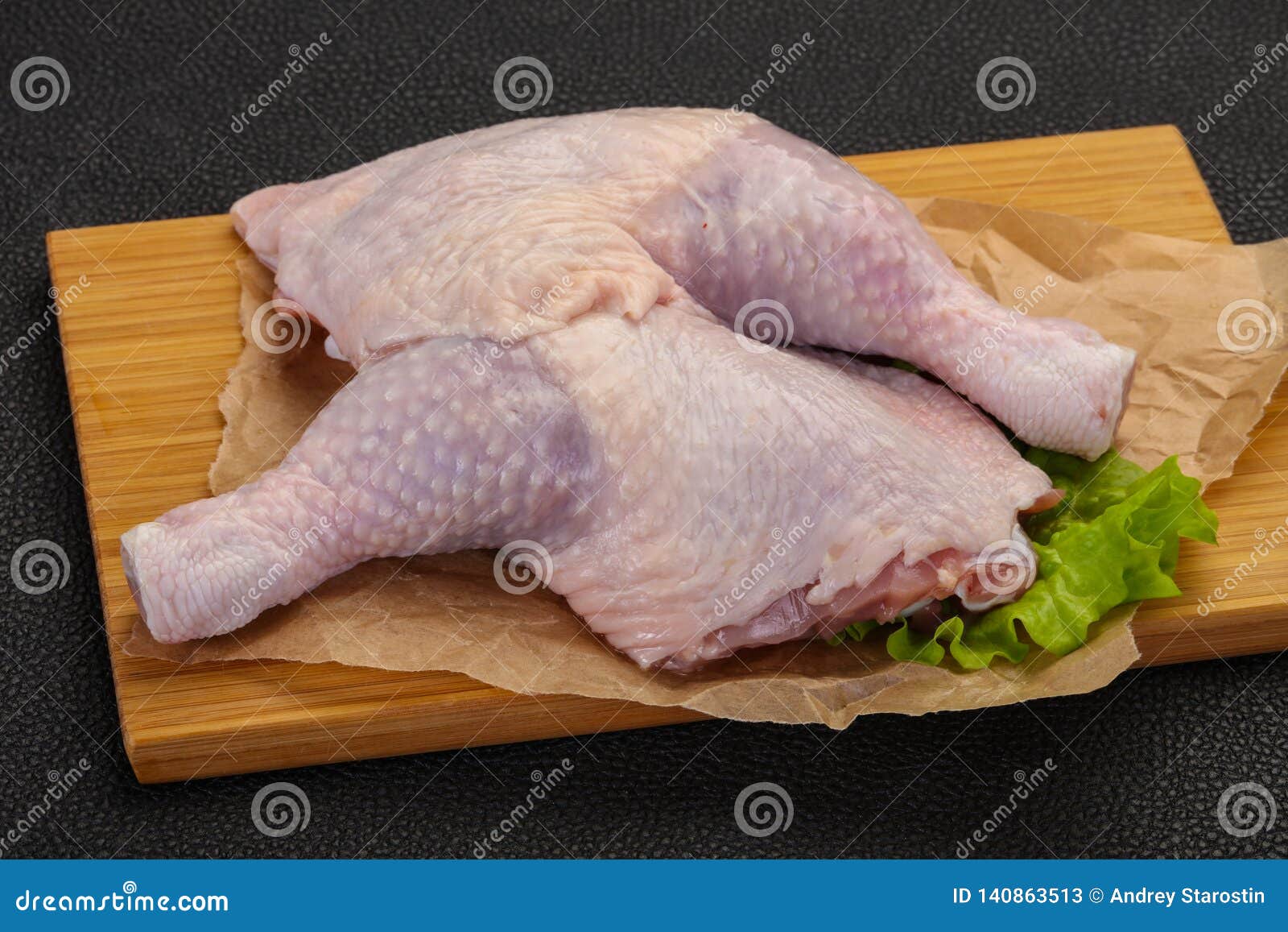 Raw chicken leg stock image. Image of cuisine, broiler - 140863513